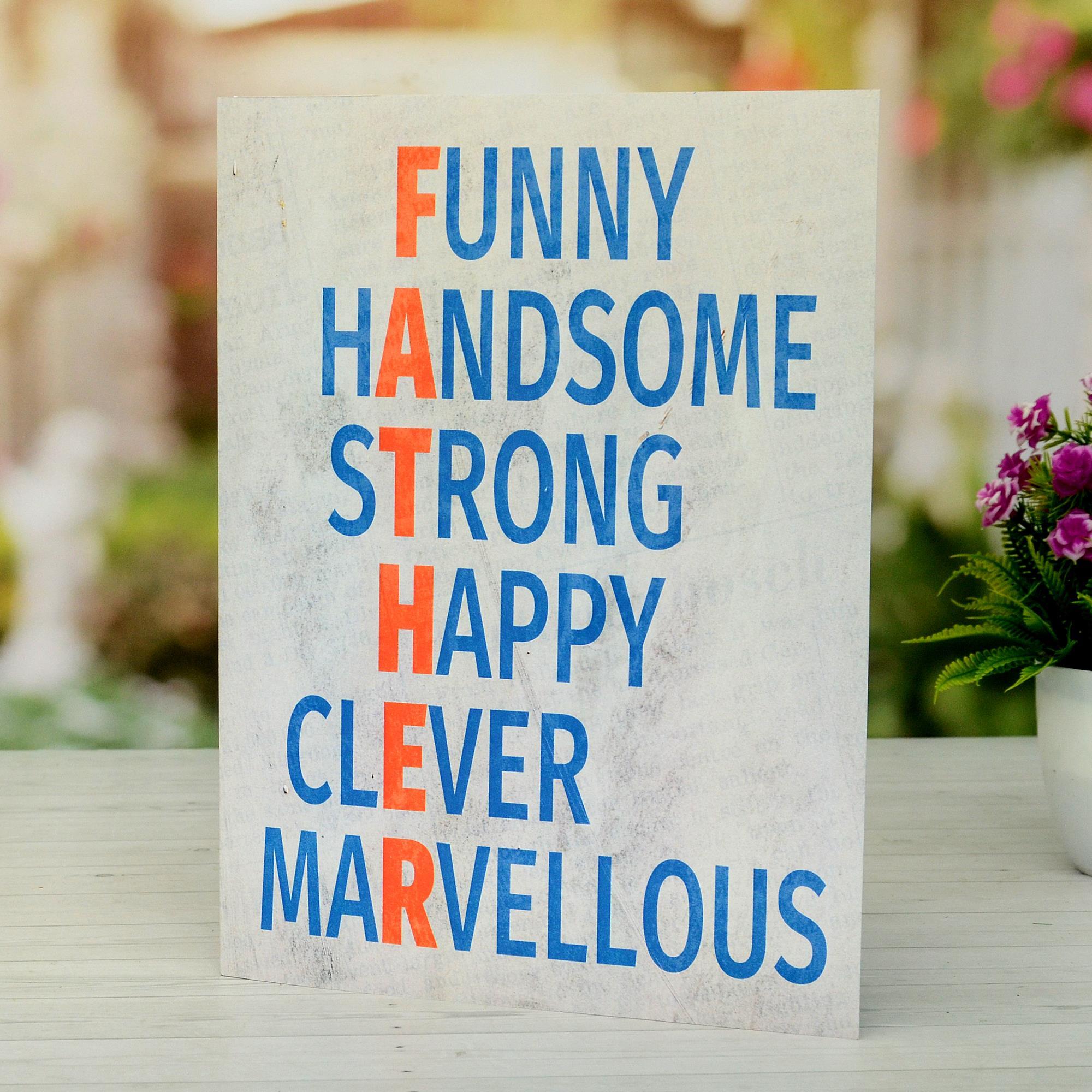 Personalized Card for Dad, Personalized Gifts for Dad