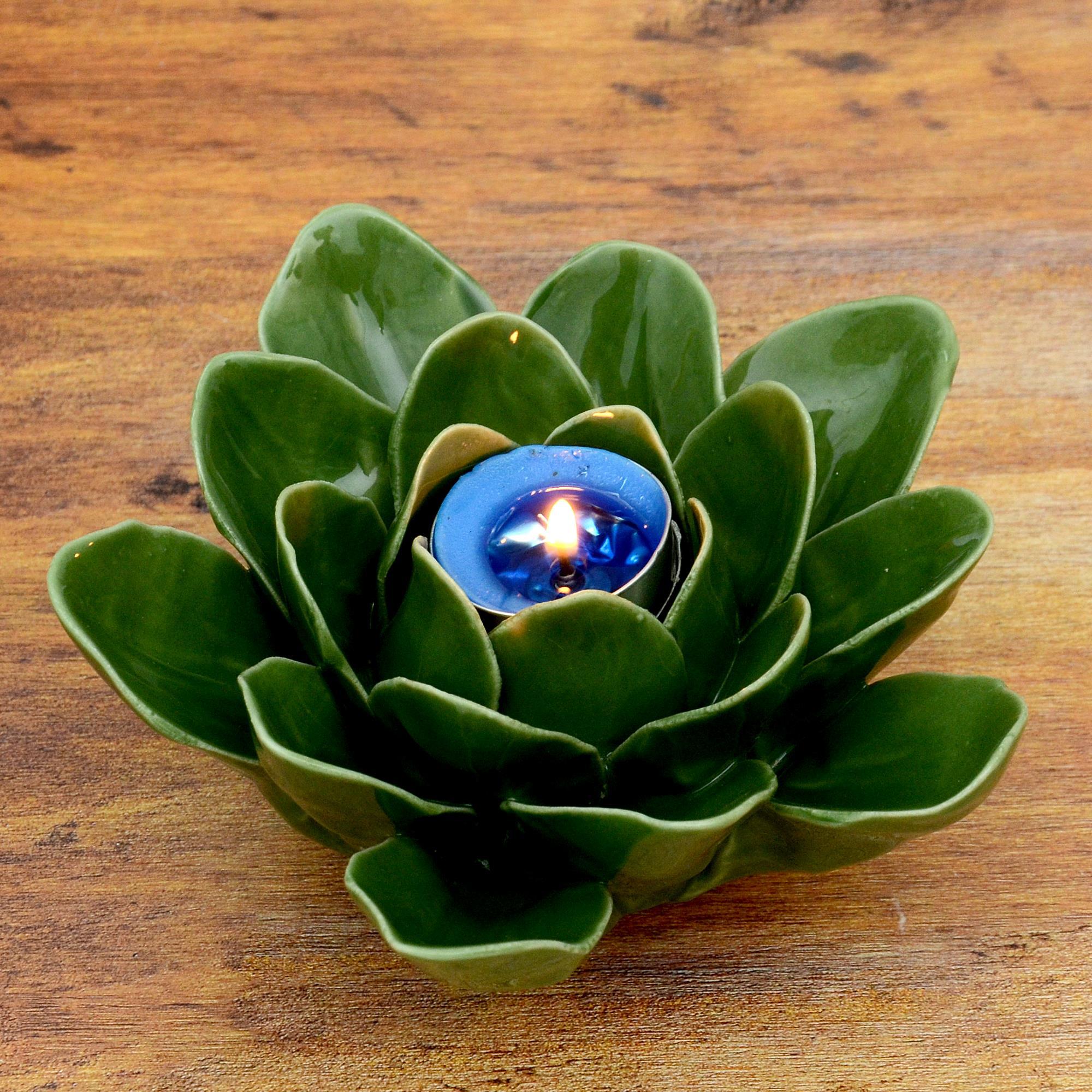Lotus Candle Stand 2 Home Decor