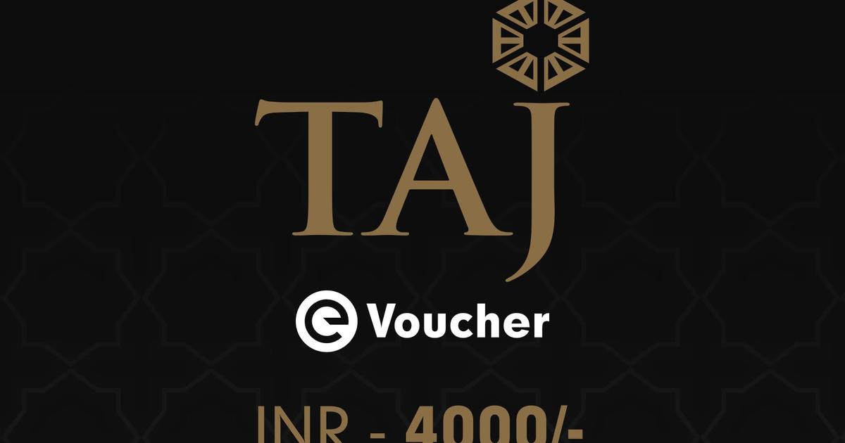 Taj E-voucher Rs. 4000 | Taj Gift Cards