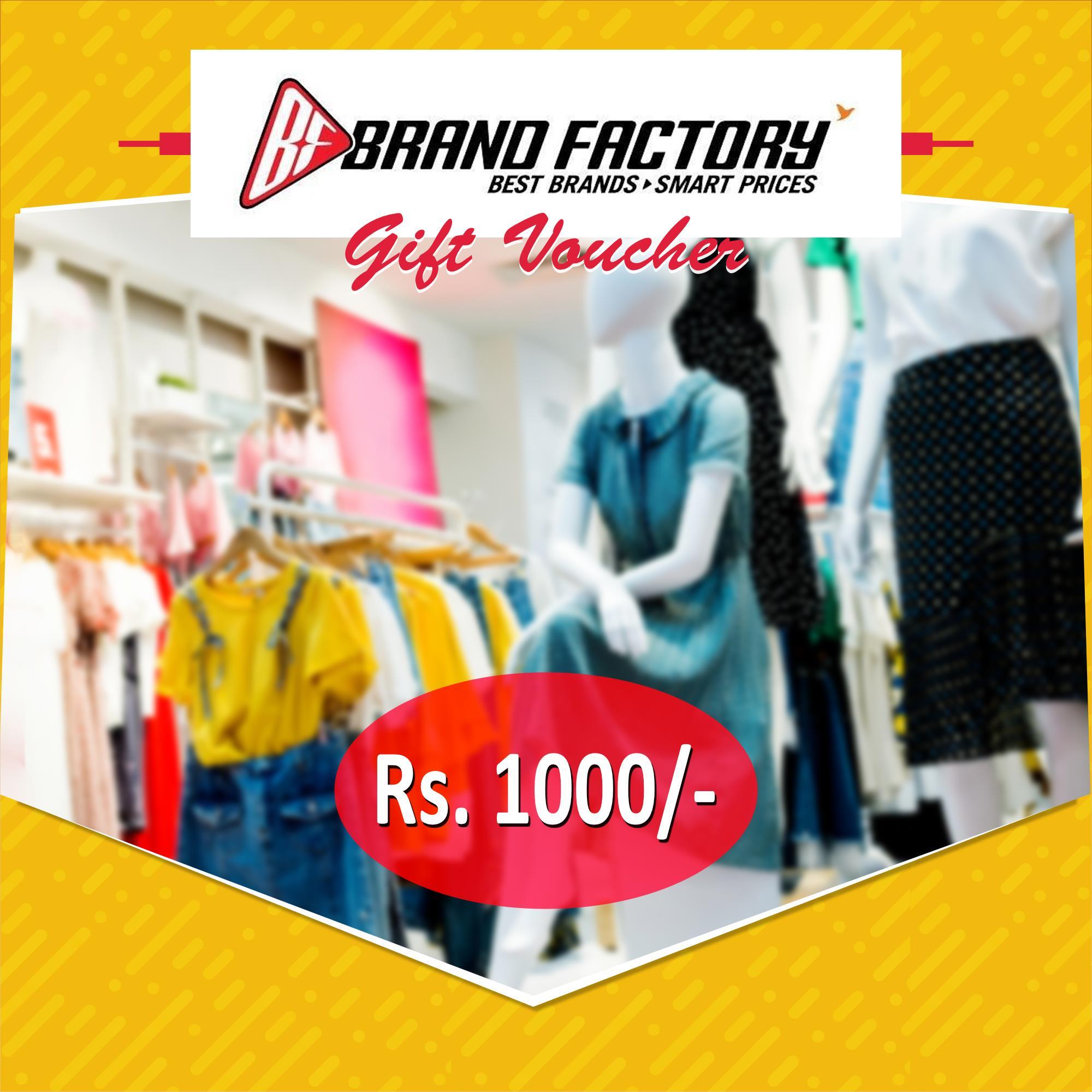 Brand Factory Gift Card ? 1000 | Brand Factory Gift Cards