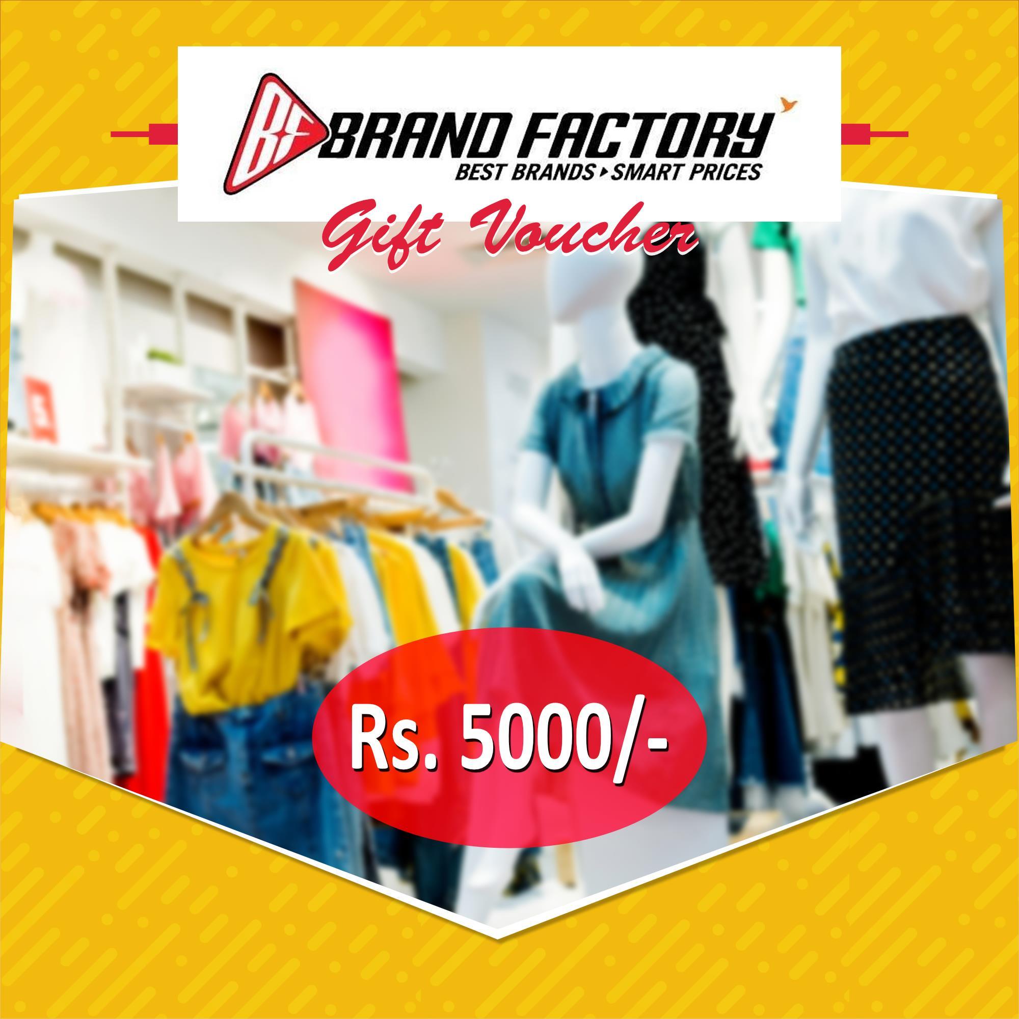 Brand Factory Gift Card ? 5000 | Brand Factory Gift Cards