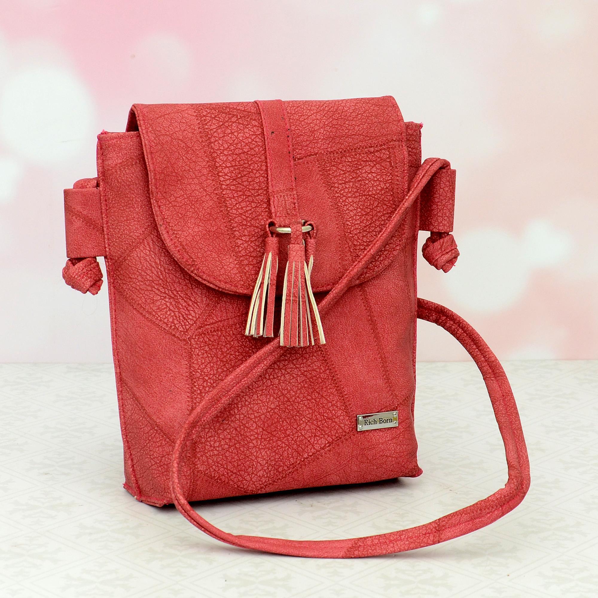 Peach Colour Women Sling Bag | Bags & Purses