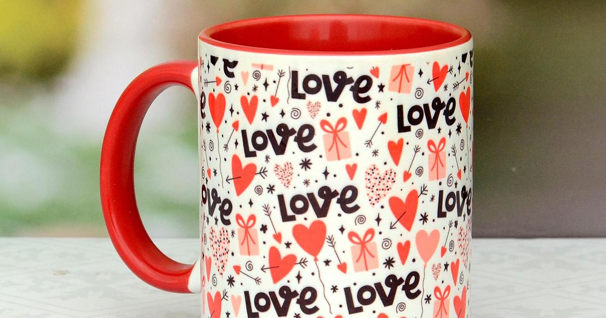 Inner Red Love Mug, Personalized Photo Mugs