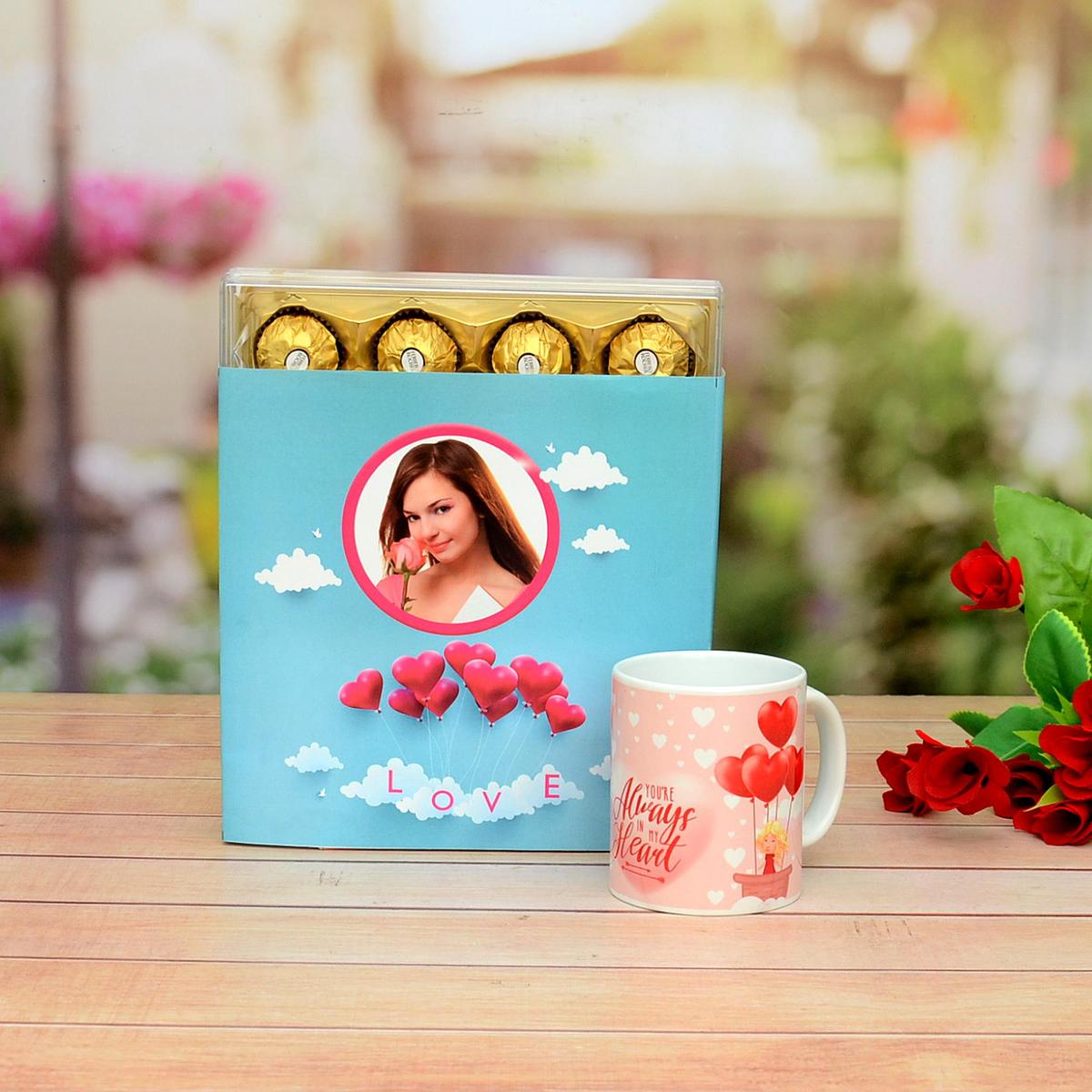 Custom Ferrero Rocher, Mug | Valentine Personalized Hampers
