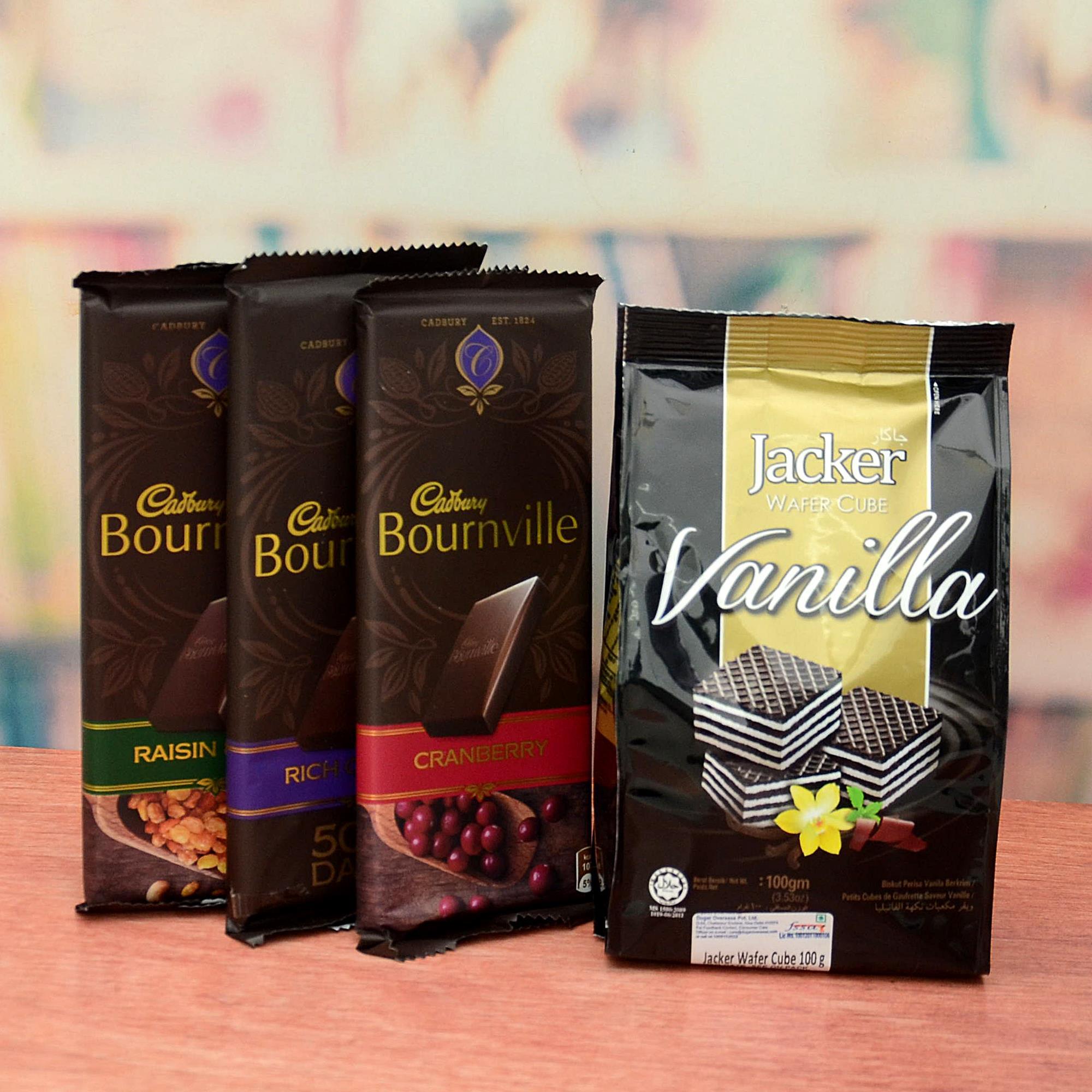 Jacker Wafer Cube With Bournville Combo | Gift Baskets