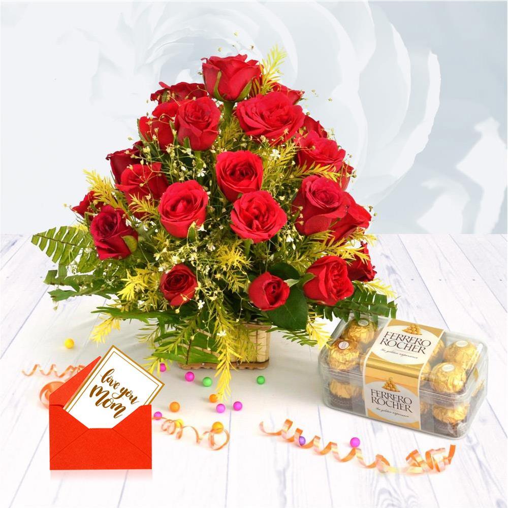 Love You Mom & Chocolate | Mothers Day Flowers & Chocolates