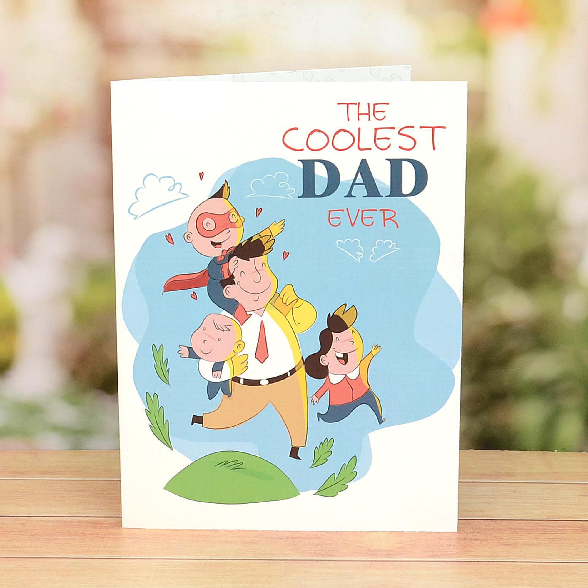 The Coolest Dad Card | Personalised Cards