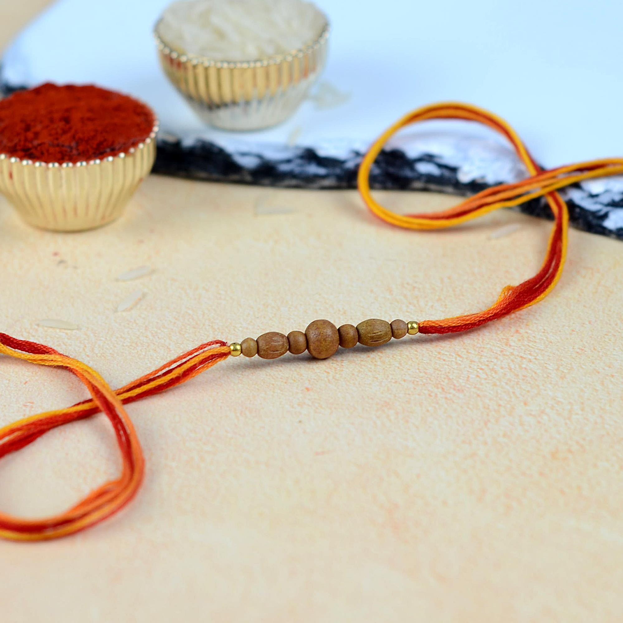 Simple Tulsi Chandan Rakhi | Designer Rakhi