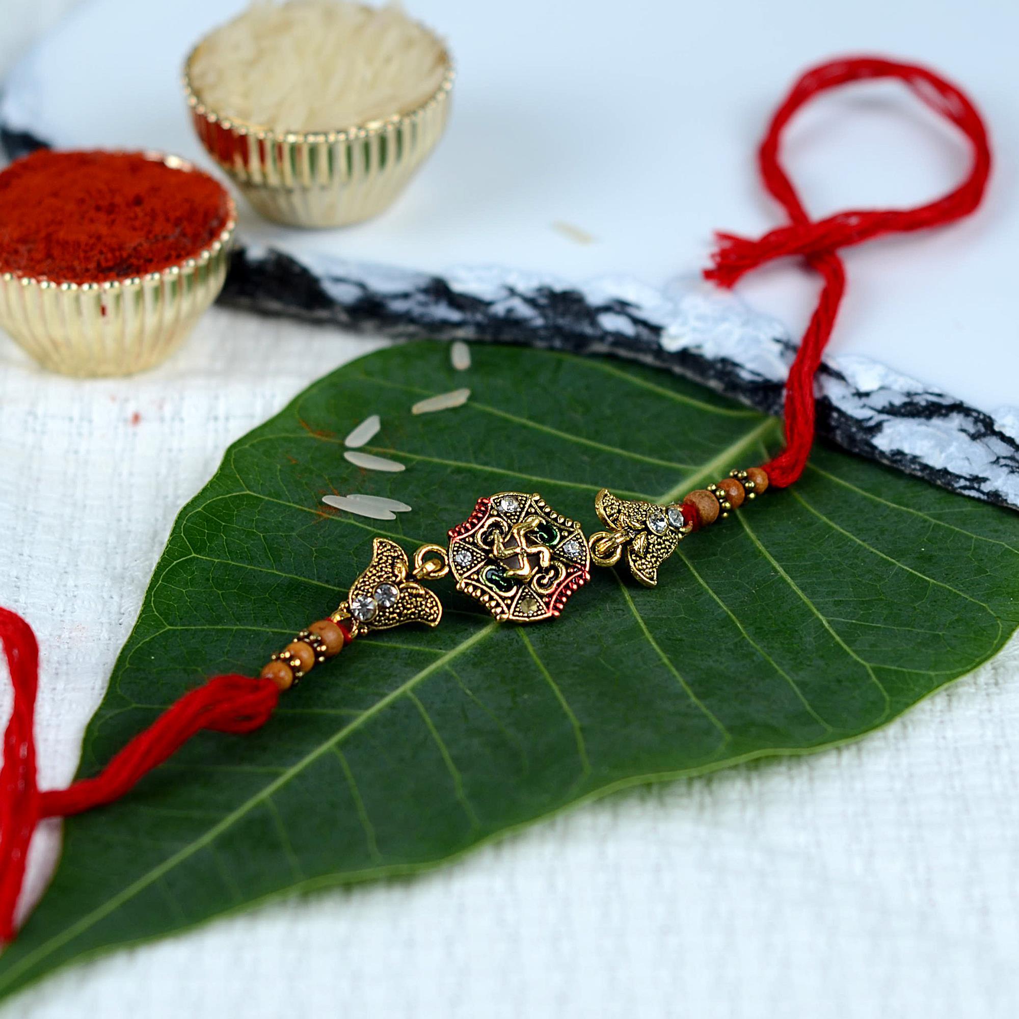 Antique Swastik Rakhi | Divine Rakhi