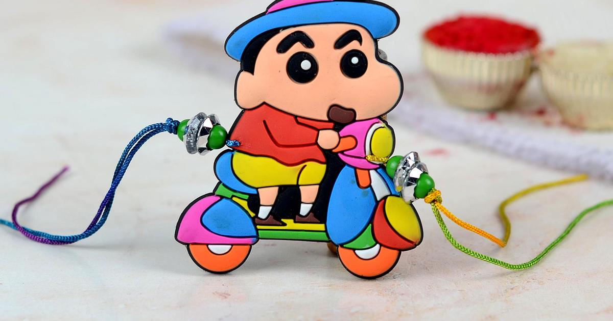 Shin Chan on Scooter Rakhi | Cartoon Character