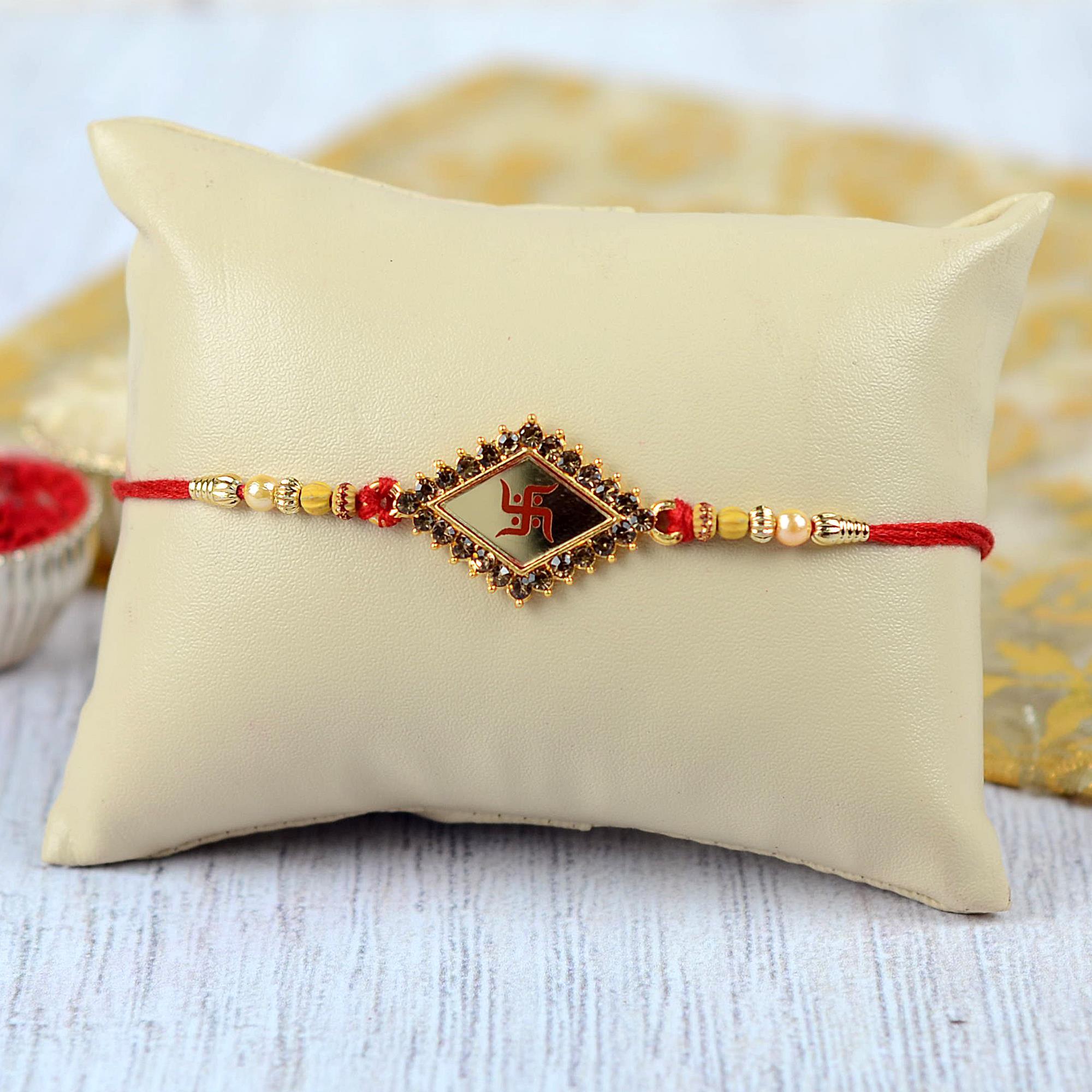 Mirror Swastik Rakhi | Divine Rakhi