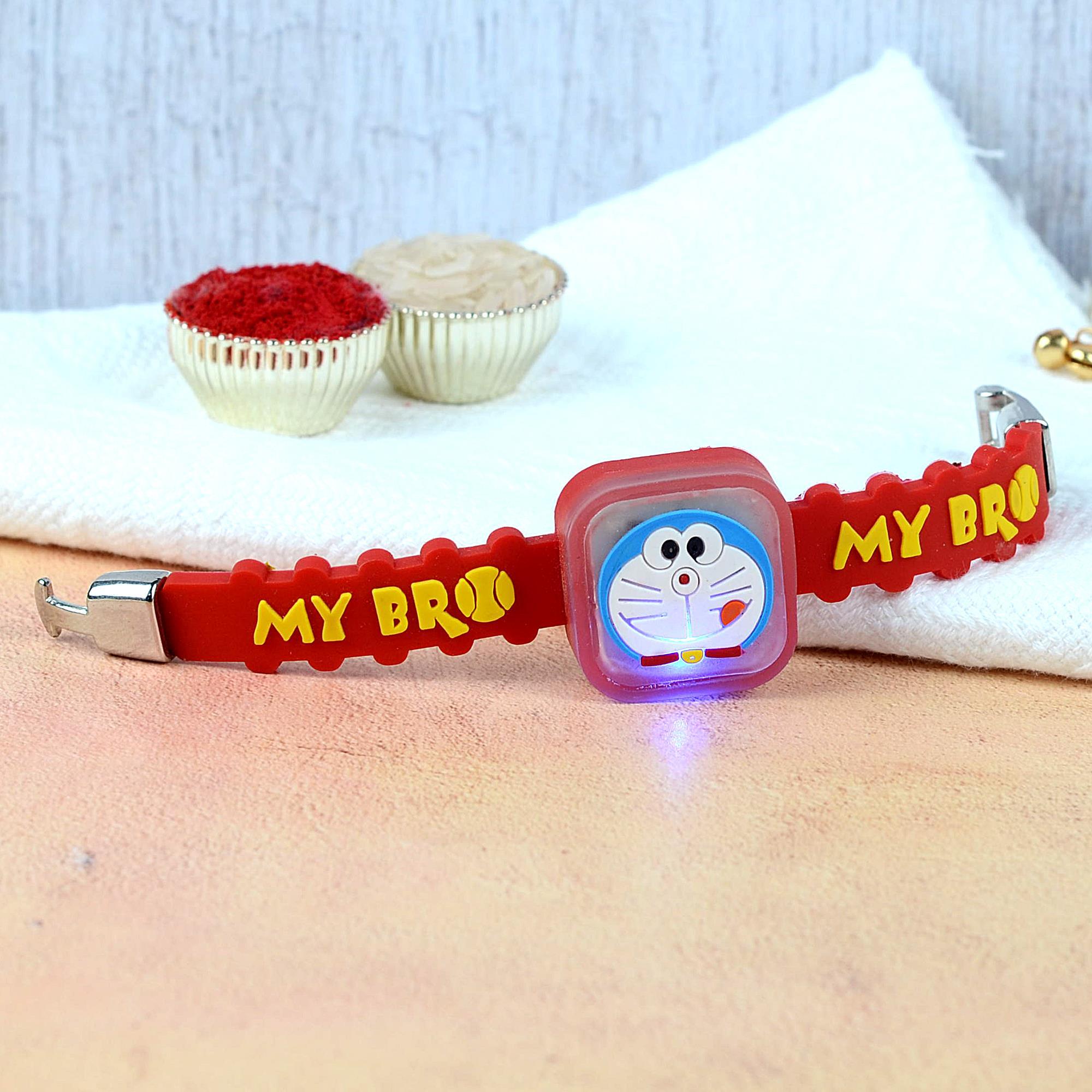 Doraemon LED Light Kids Bracelet Rakhi | Rakhi to Panchkula