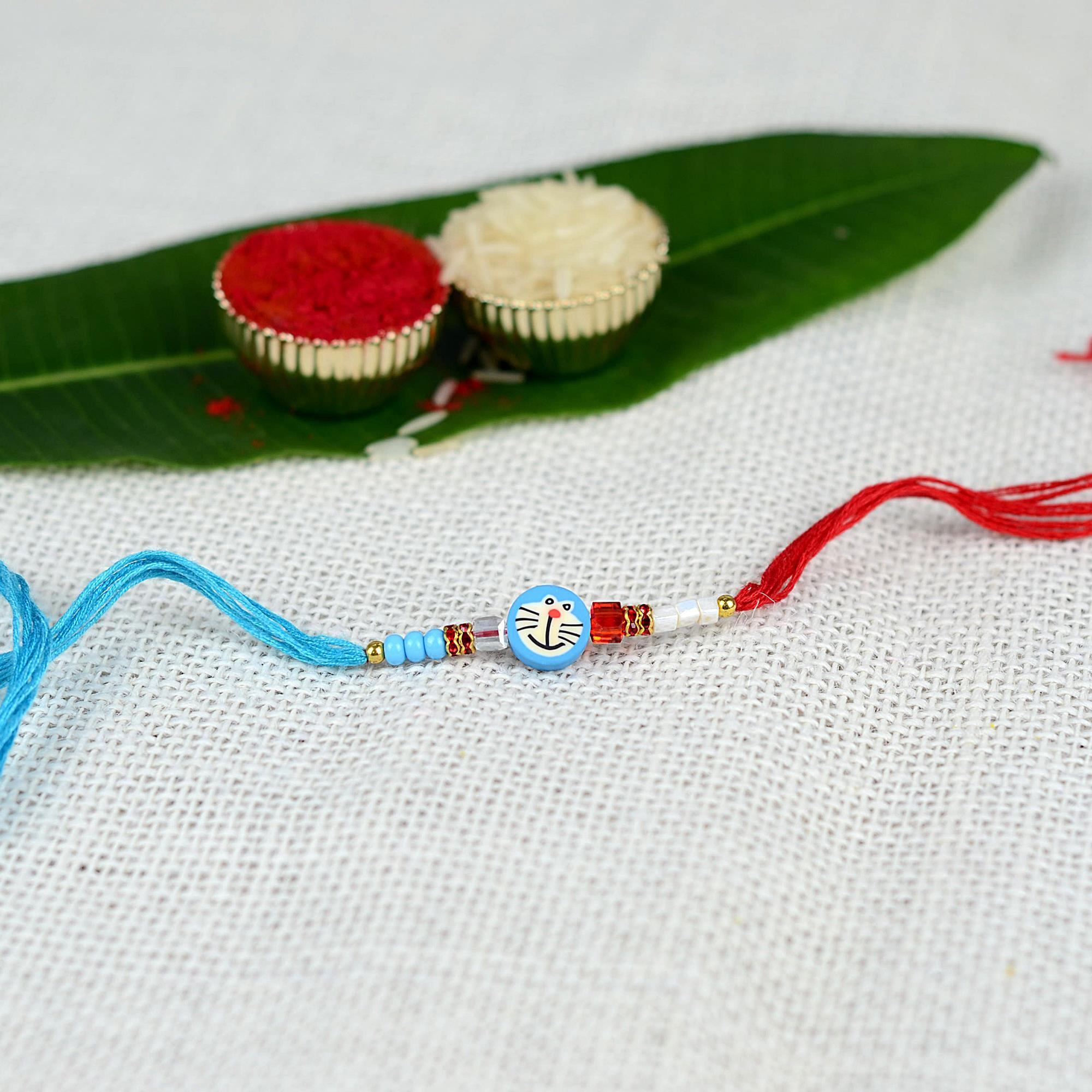 Doraemon Eraser Kids Rakhi | Cartoon Character