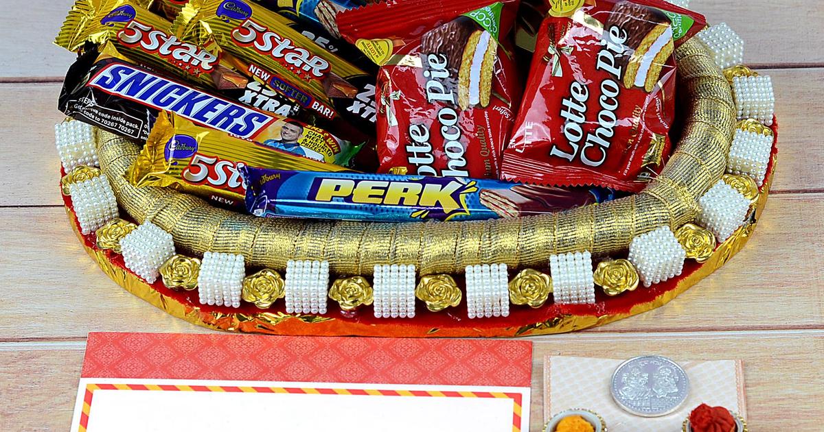 Ferrero Rocher Choco Pile Hamper With Rakhi | Chocolate Hampers