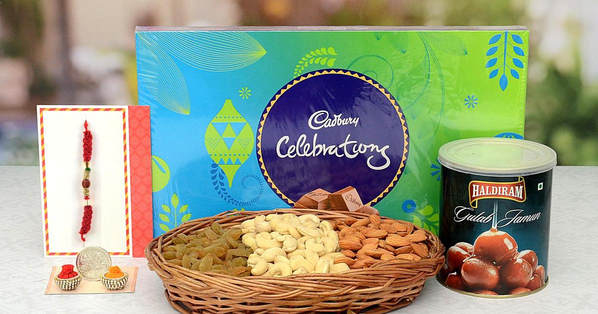 Mixed All In One Goodies Basket for Rakhi | Rakhi Hampers