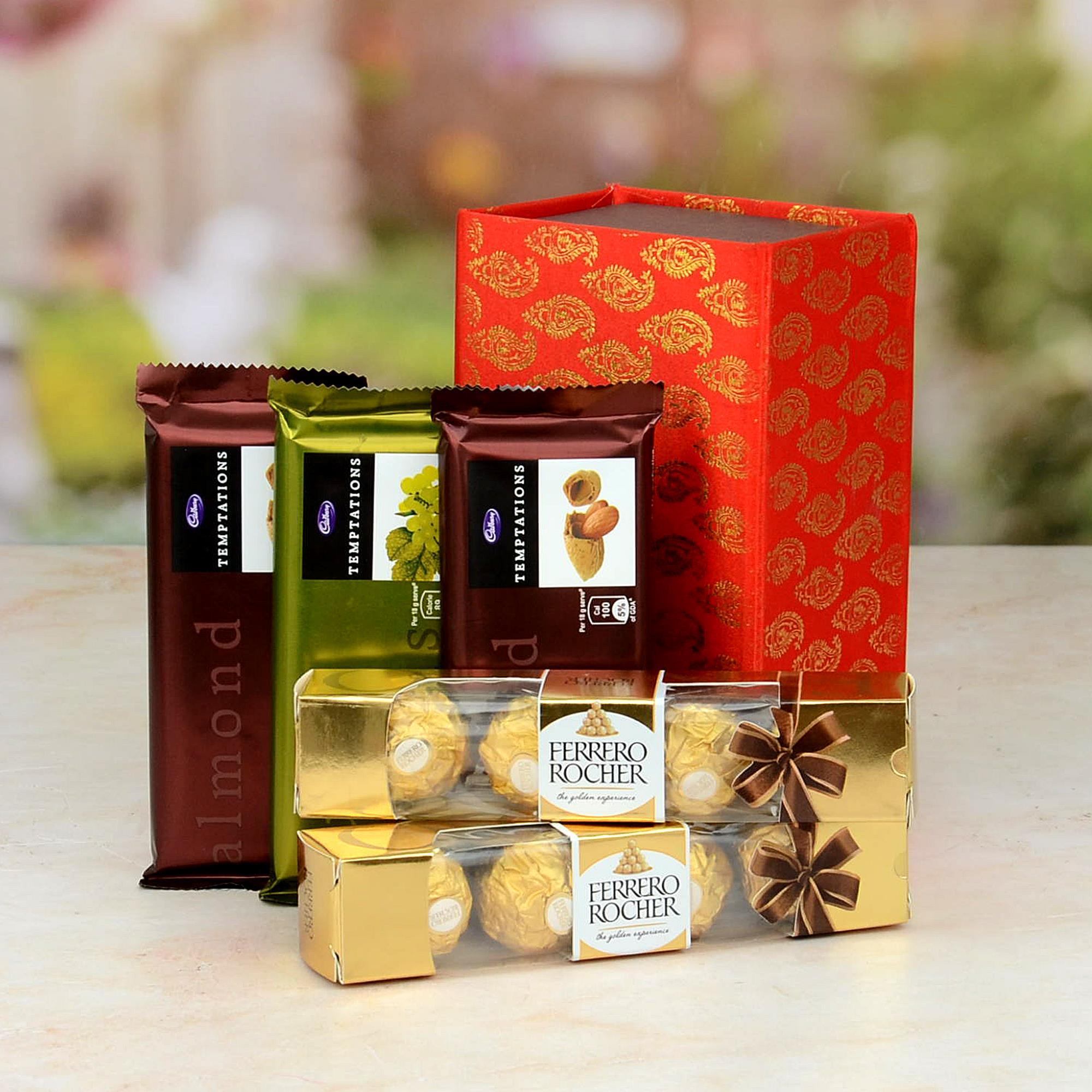 Temptation & Ferrero Rocher Chocolate, Chocolate Hampers