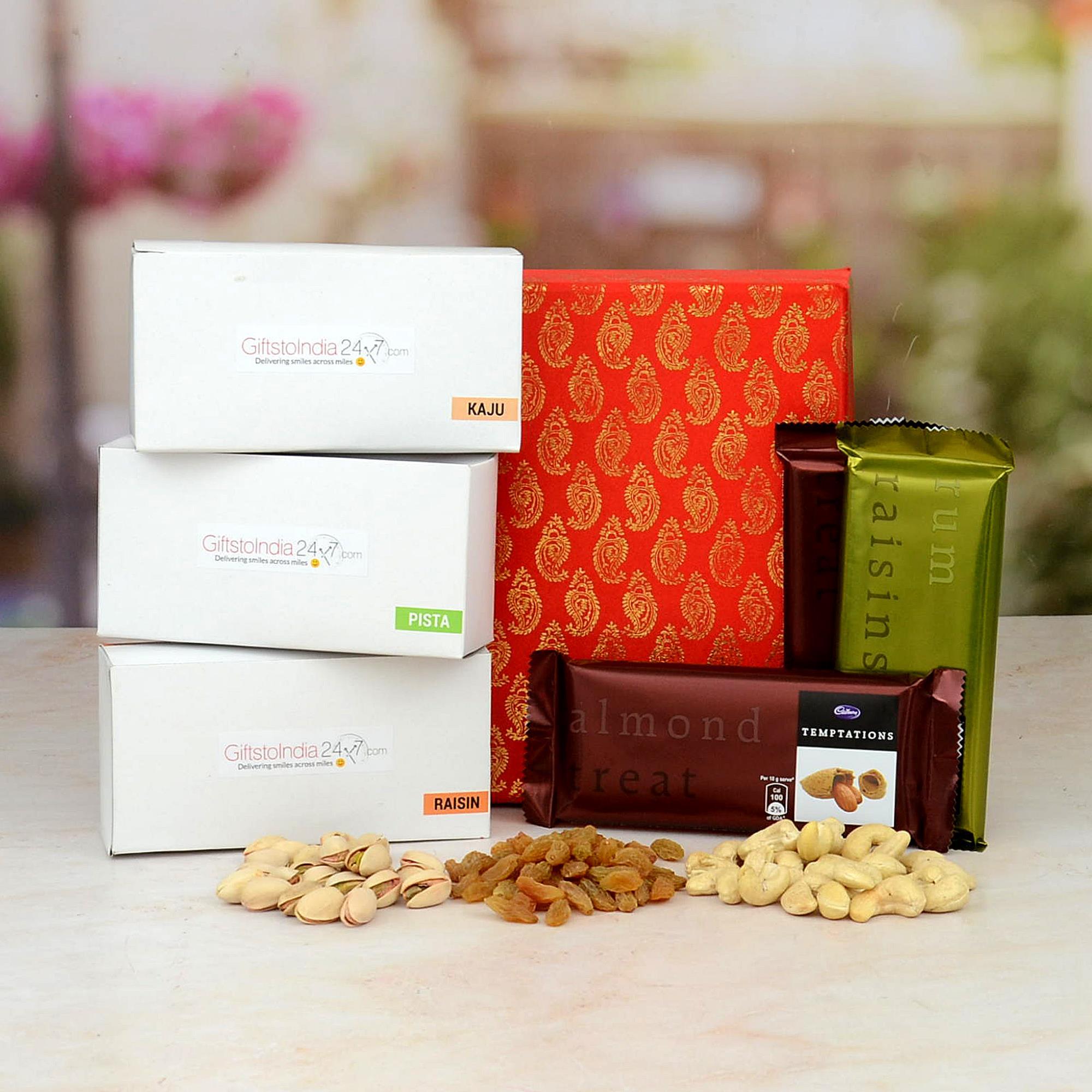 Temptations With Dryfruits Hamper | Gift Baskets