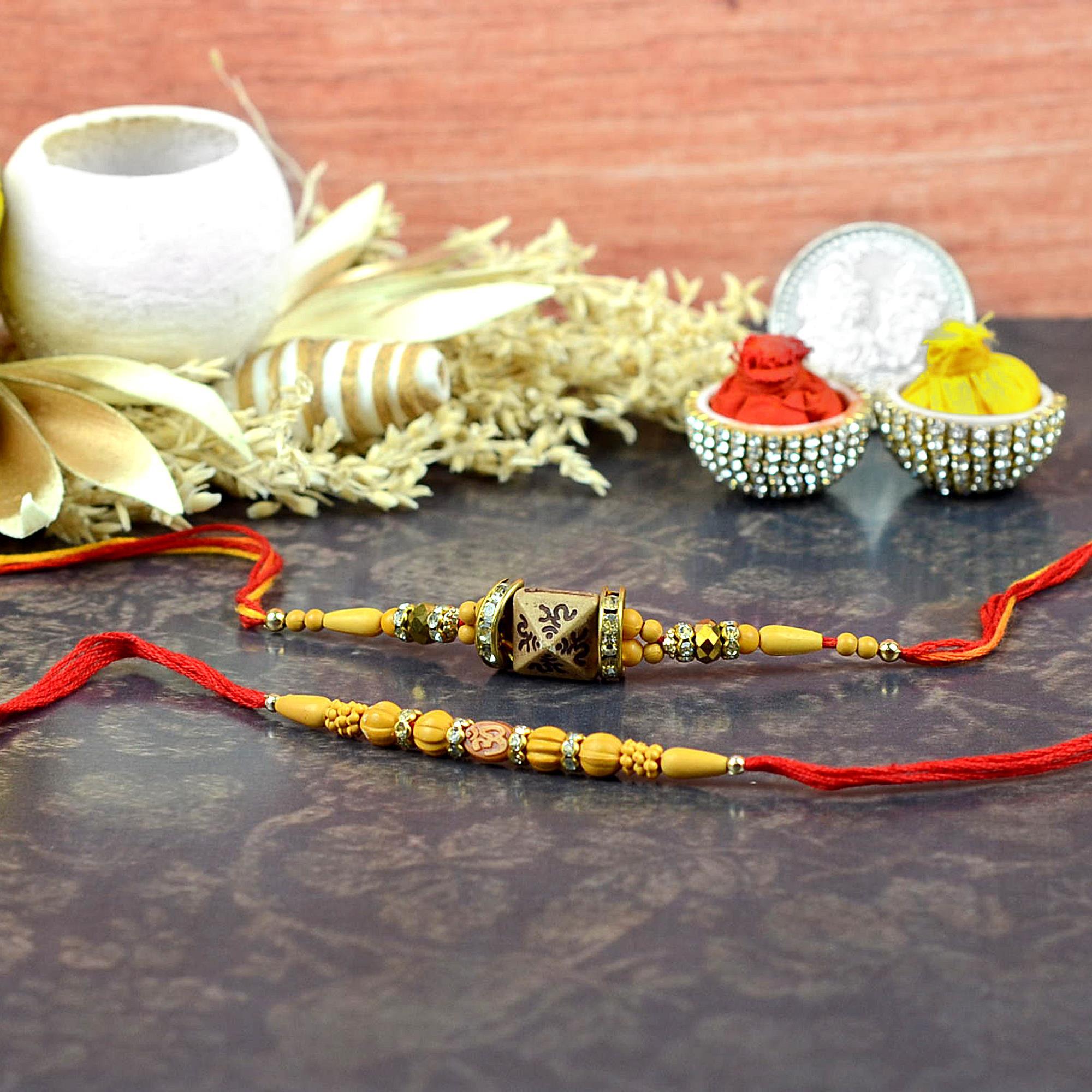 Set of 2 Om Rakhi - 2 | Set of 2 Rakhis