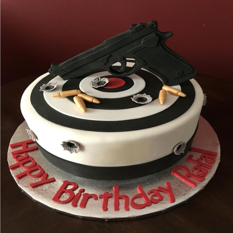Gun Chocolate Cake - 1.5 Kg. | Special Cakes