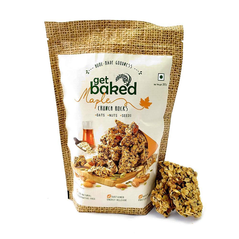 Get Baked Maple Crunch Rocks Oat Granola, Food Items