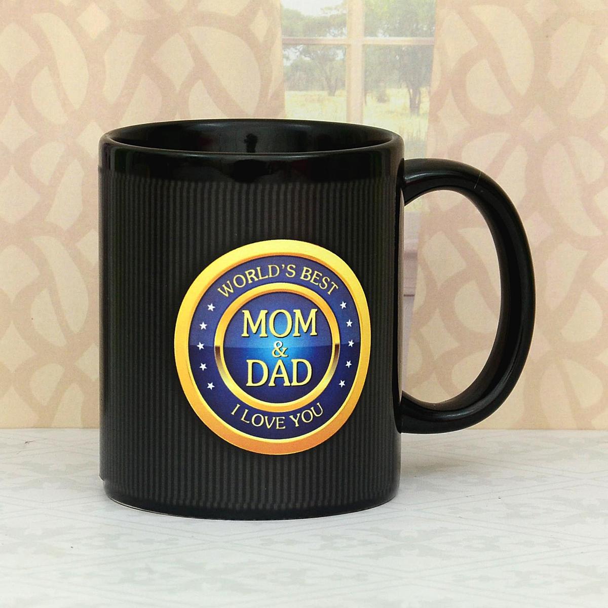 Parents Photo & Badge Mug, Personalized Photo Mugs