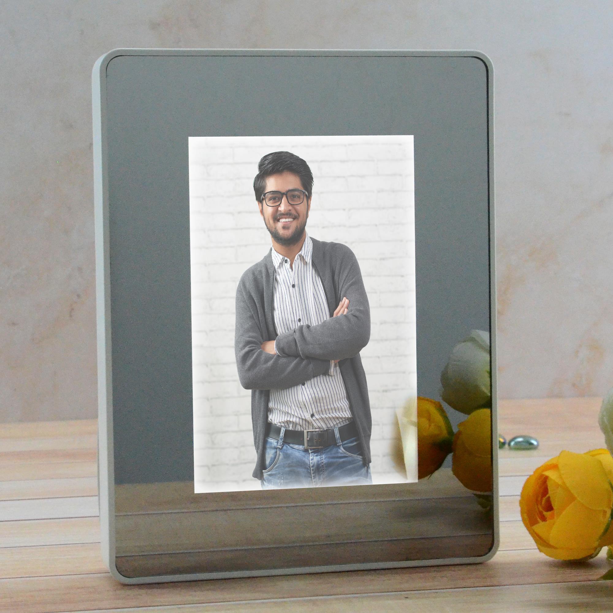 Custom LED Mirror Photo Frame | Personalized Gifts, Hyderabad
