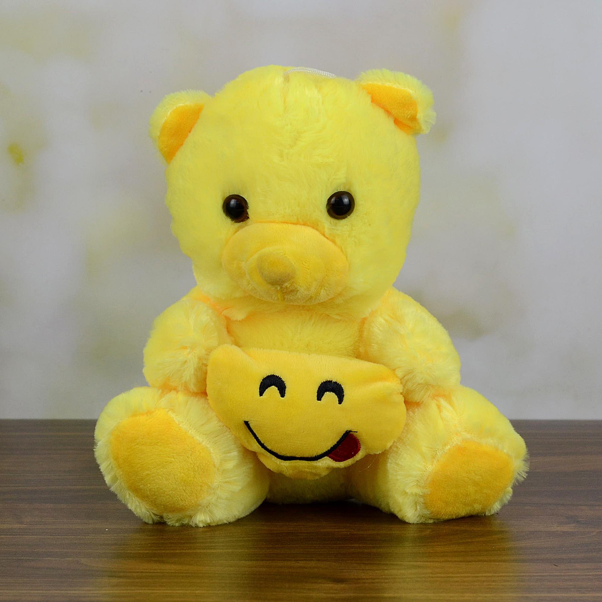 Adorable Teddy With Yum Emoji | Soft Toys
