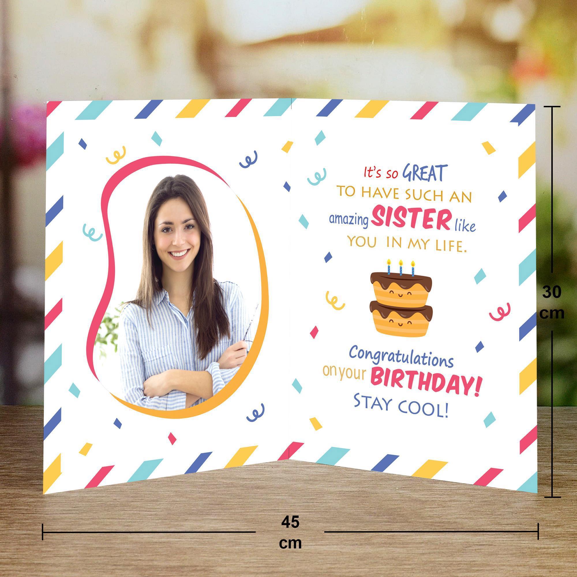 Custom Birthday Card - Sister | Personalised Cards