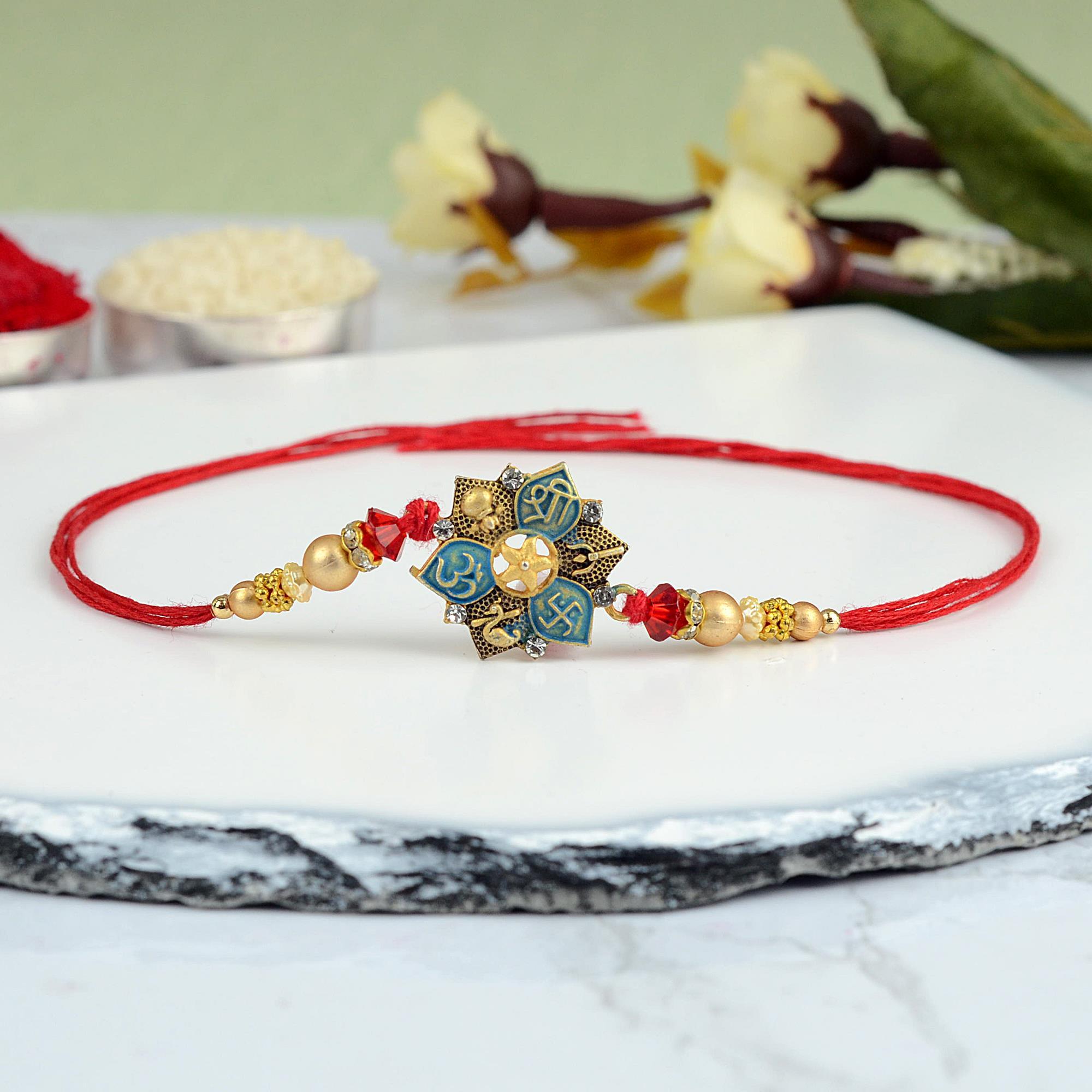 Om Shri Swastik Trinity Rakhi | Om Rakhi