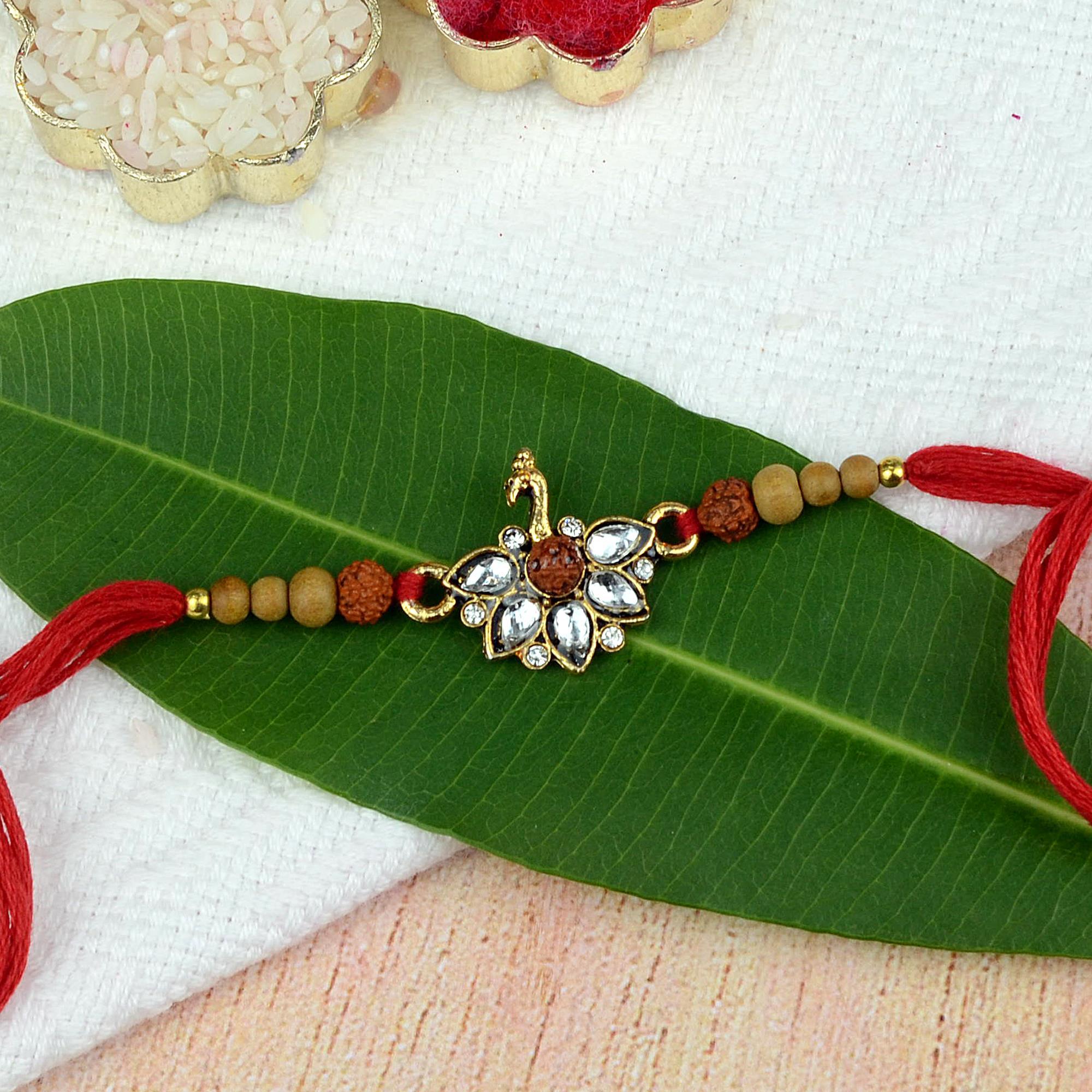 Beautiful Standing Peacock Rakhi | Designer Rakhi