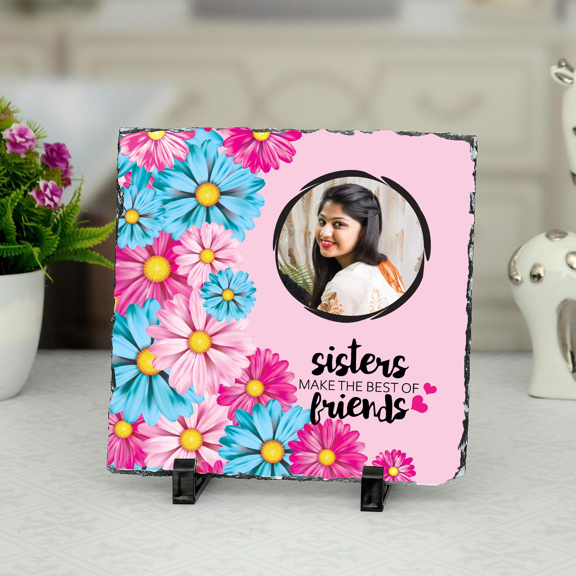 Sister Custom Photo Rock, Personalized Gifts for Sister