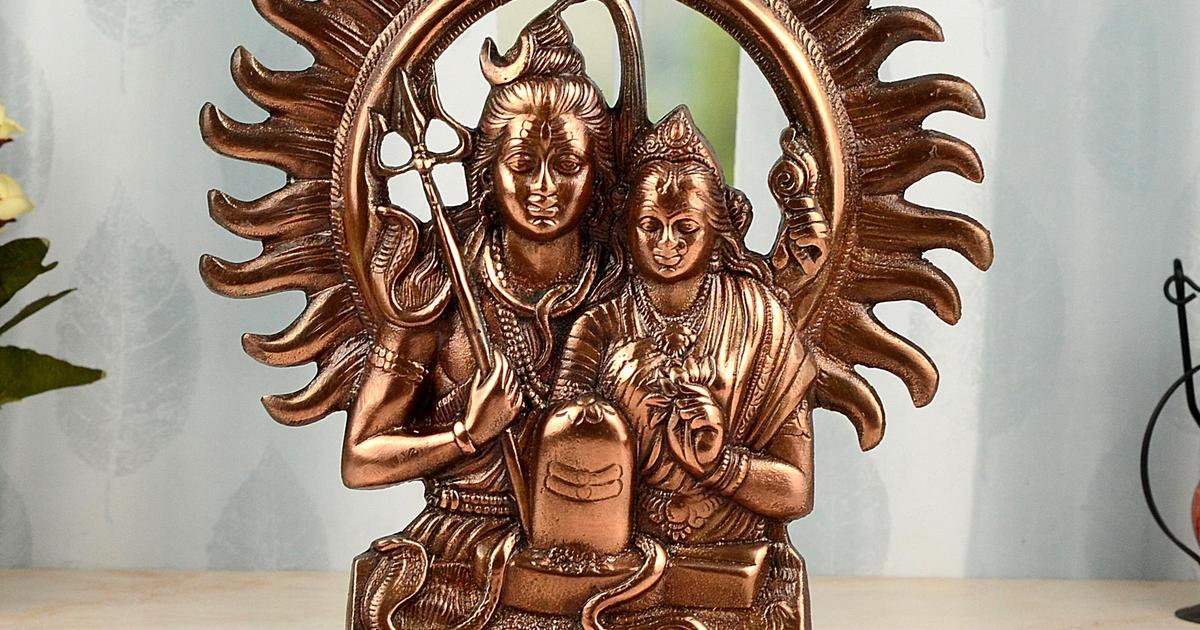 Shiv Parvati Showpiece, Home Decor for Mom
