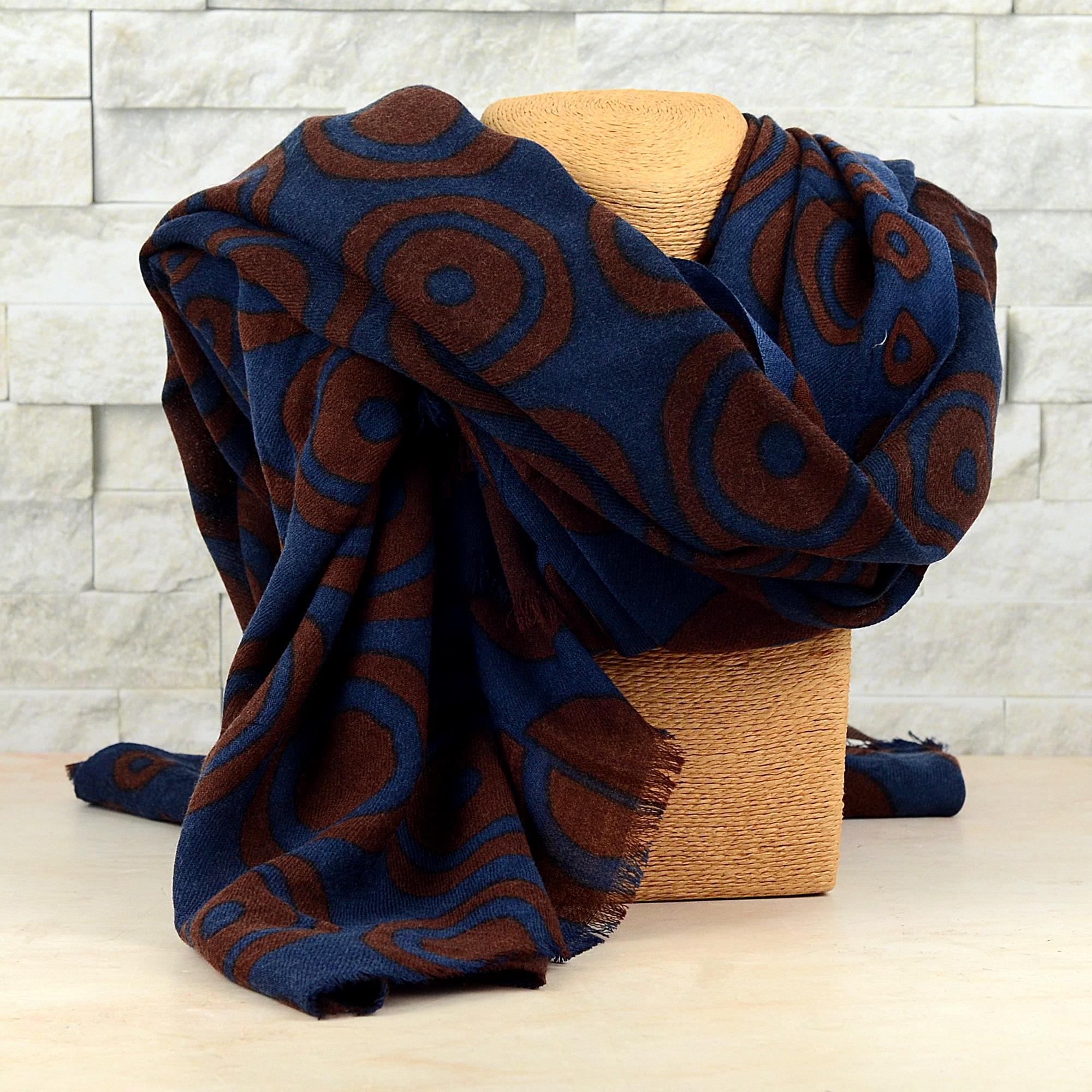 Stylish Woolen Brown Stole | Apparels