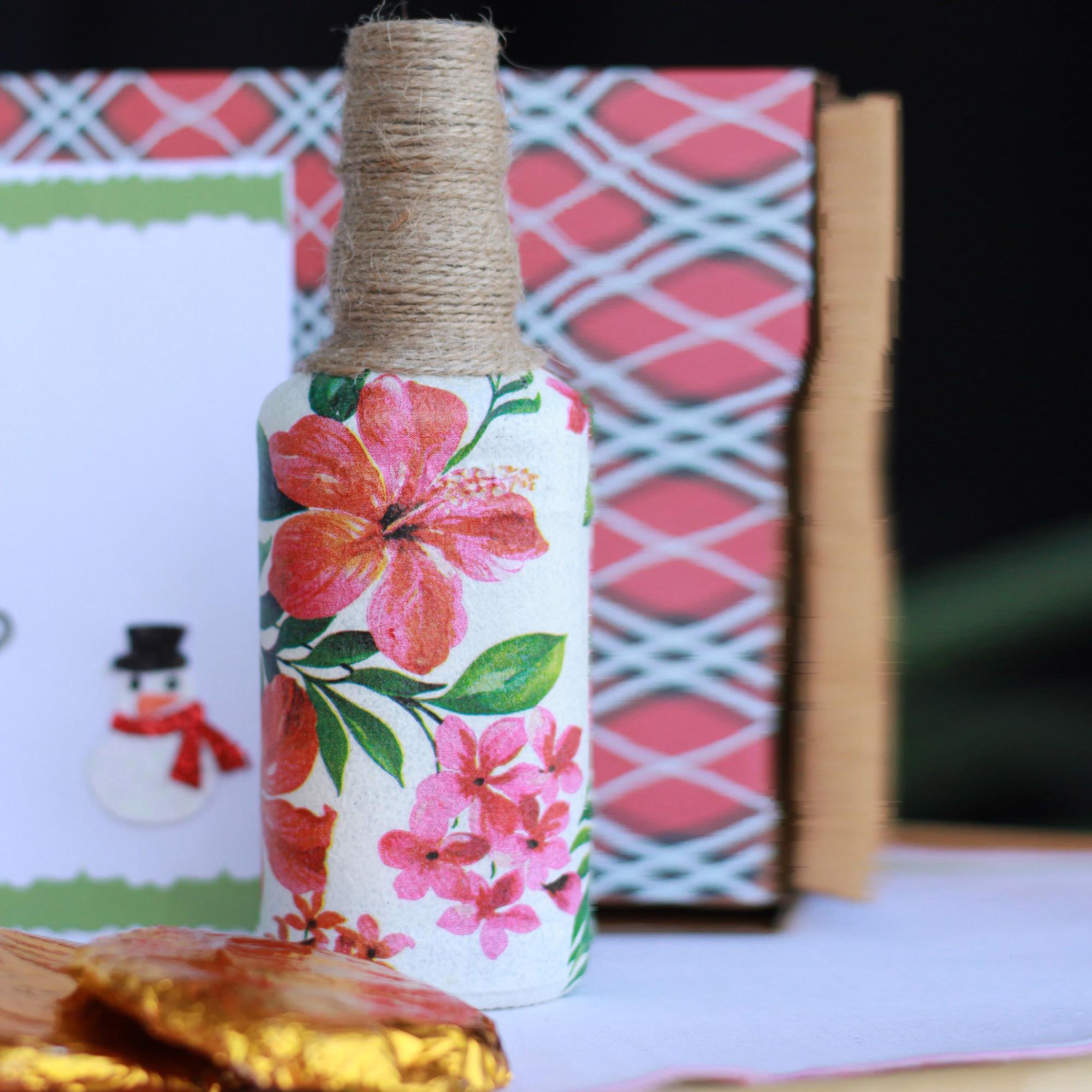 Valentines' Decorative Bottle Hamper | Valentin Gift Hampers