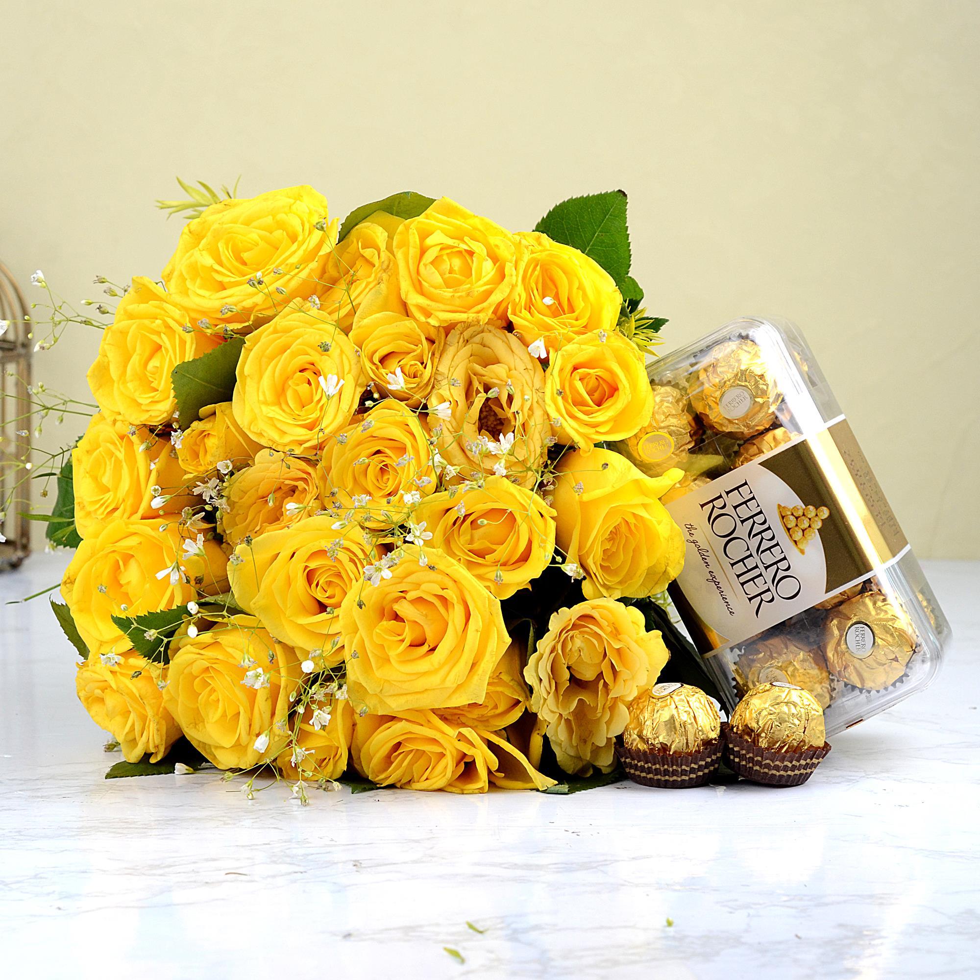 Sunshine Hamper | Flowers, Chocolates