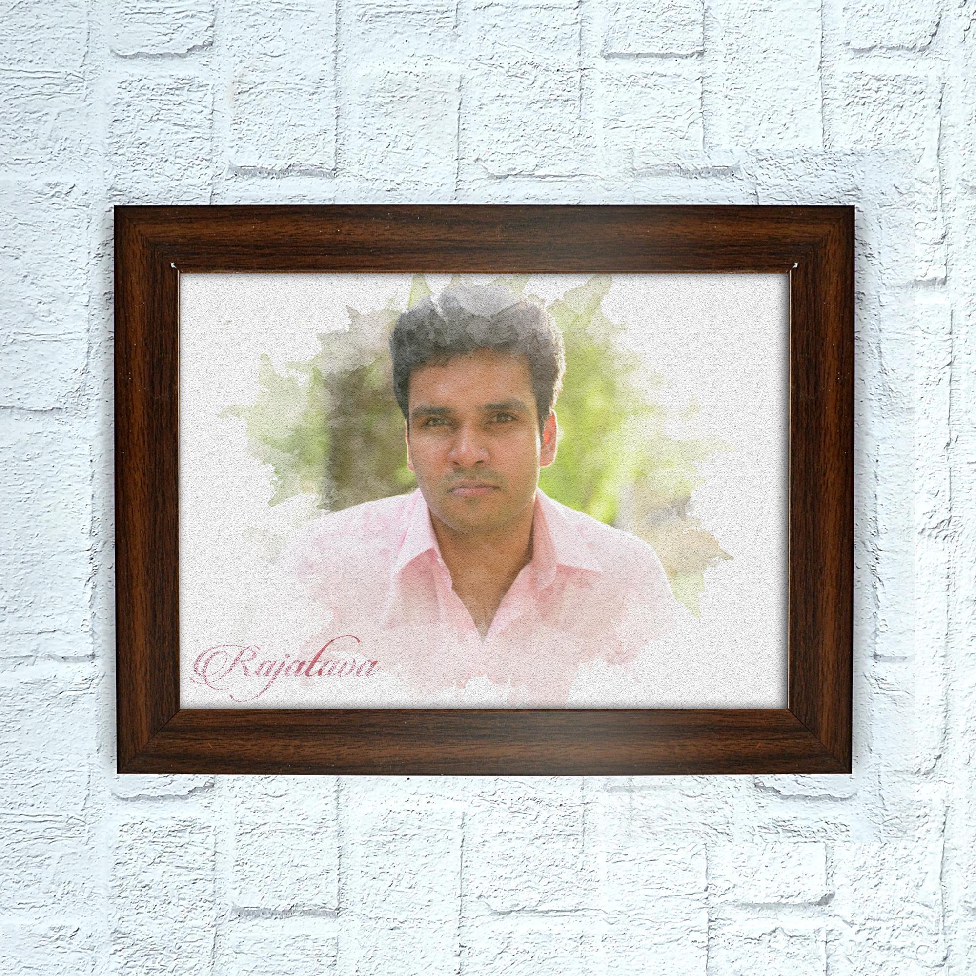 Water Colour Photo Frame, Personalized Photo Frames