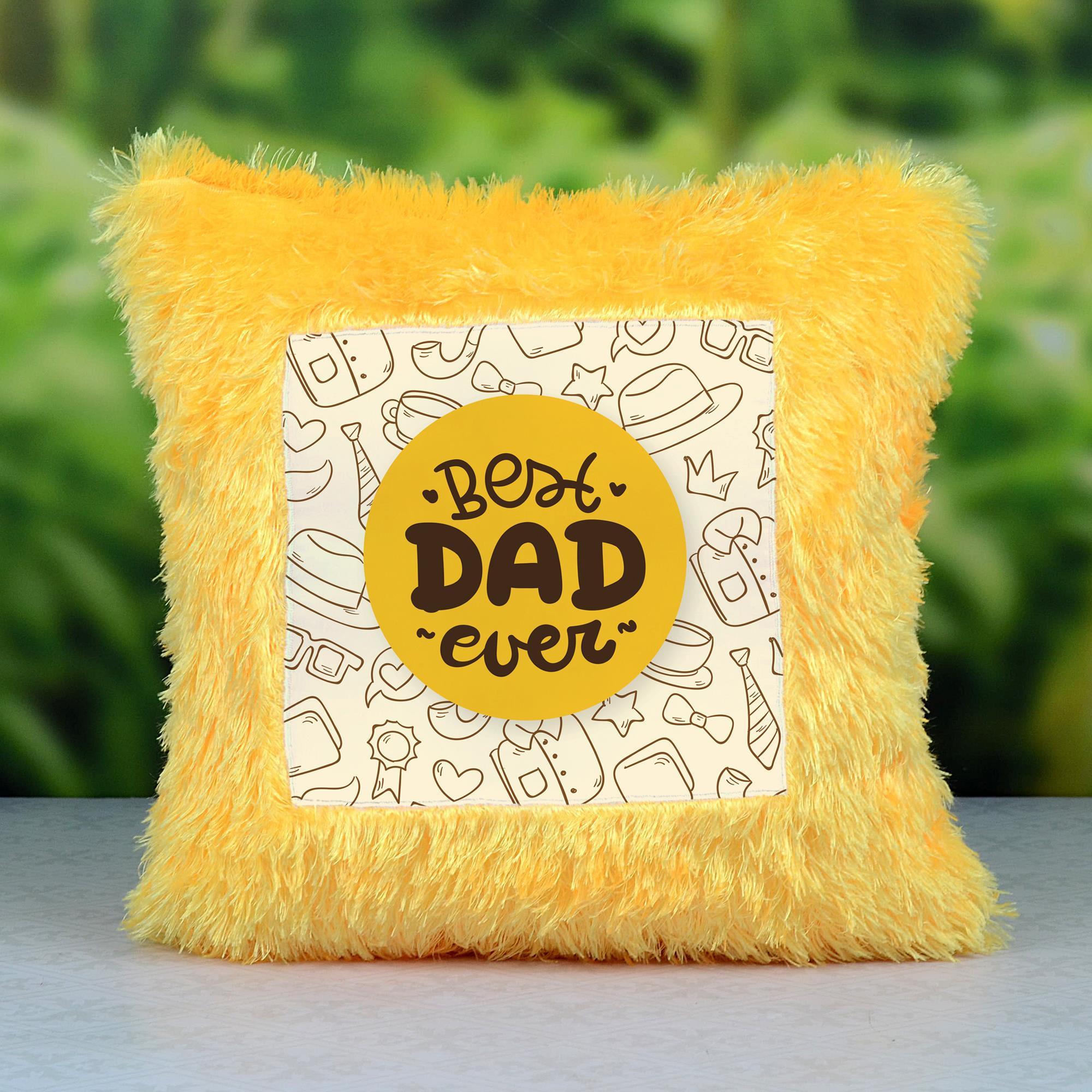 Yellow Pillow for Dad | Personalized Gifts, Faridabad