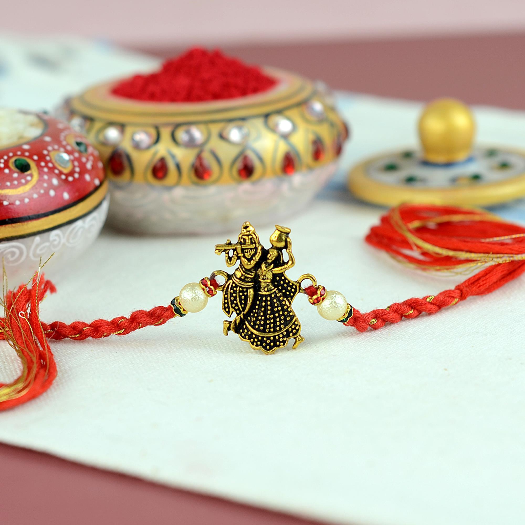 Heavenly Radha Krishna Rakhi | Divine Rakhi