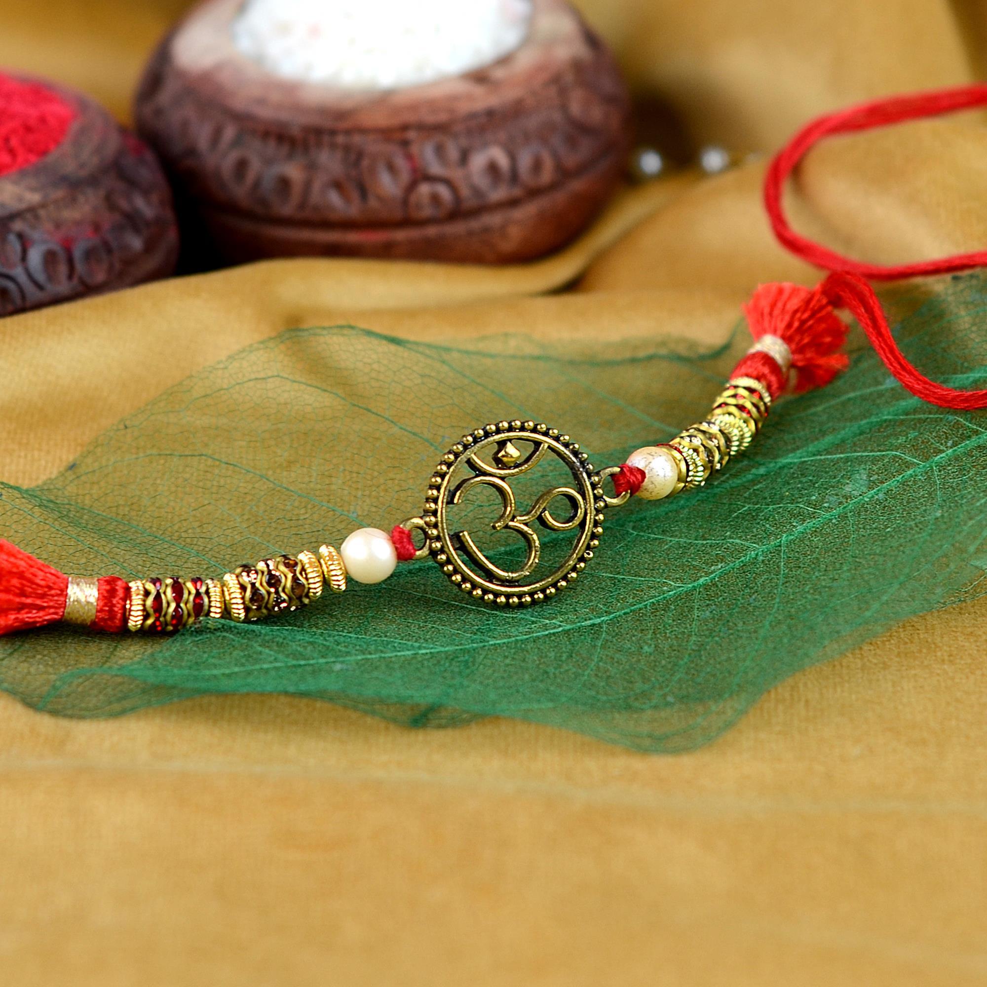 Decorated Om Rakhi | Om Rakhi