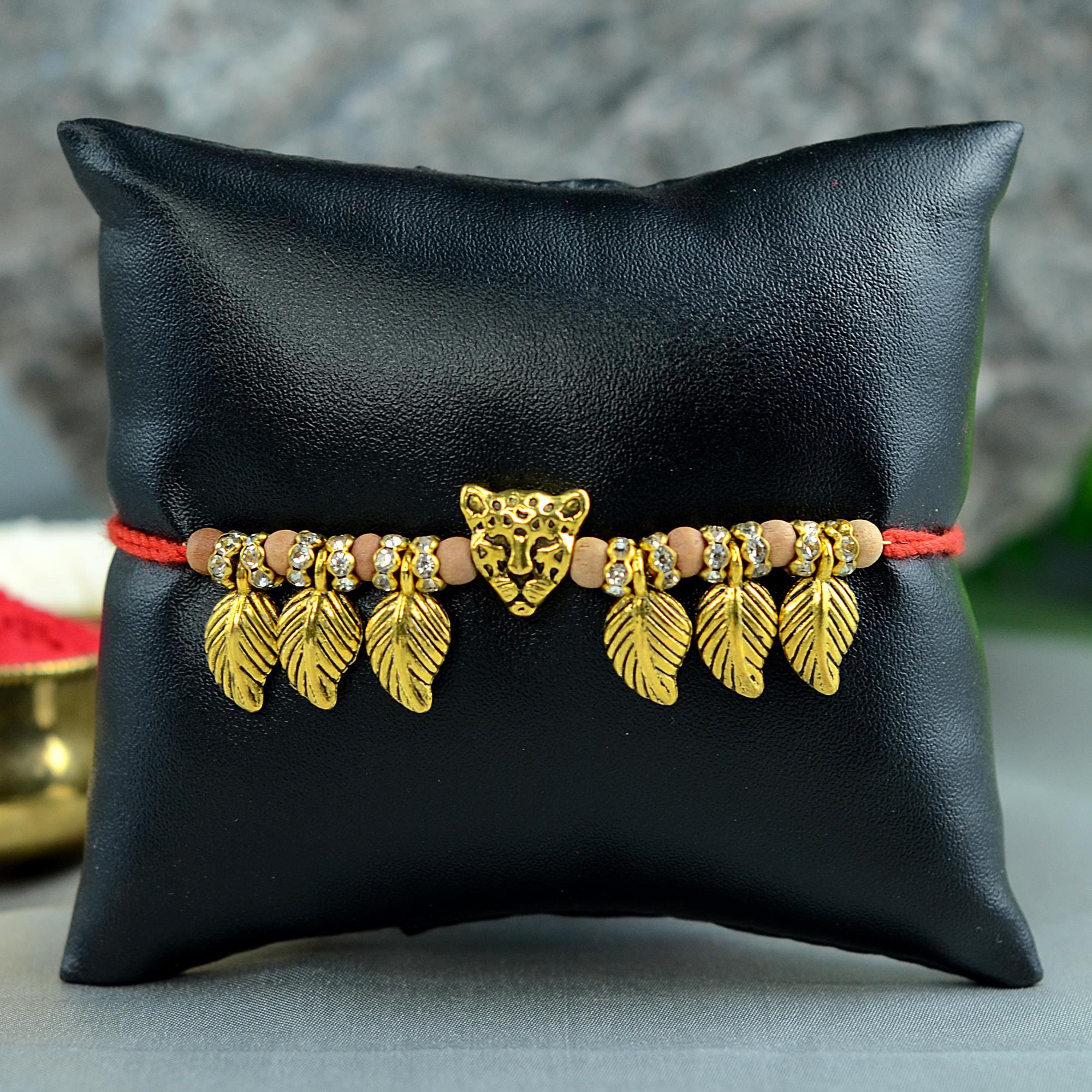 Alluring Jaguar Leaf Rakhi | Rakhi to Kolkata