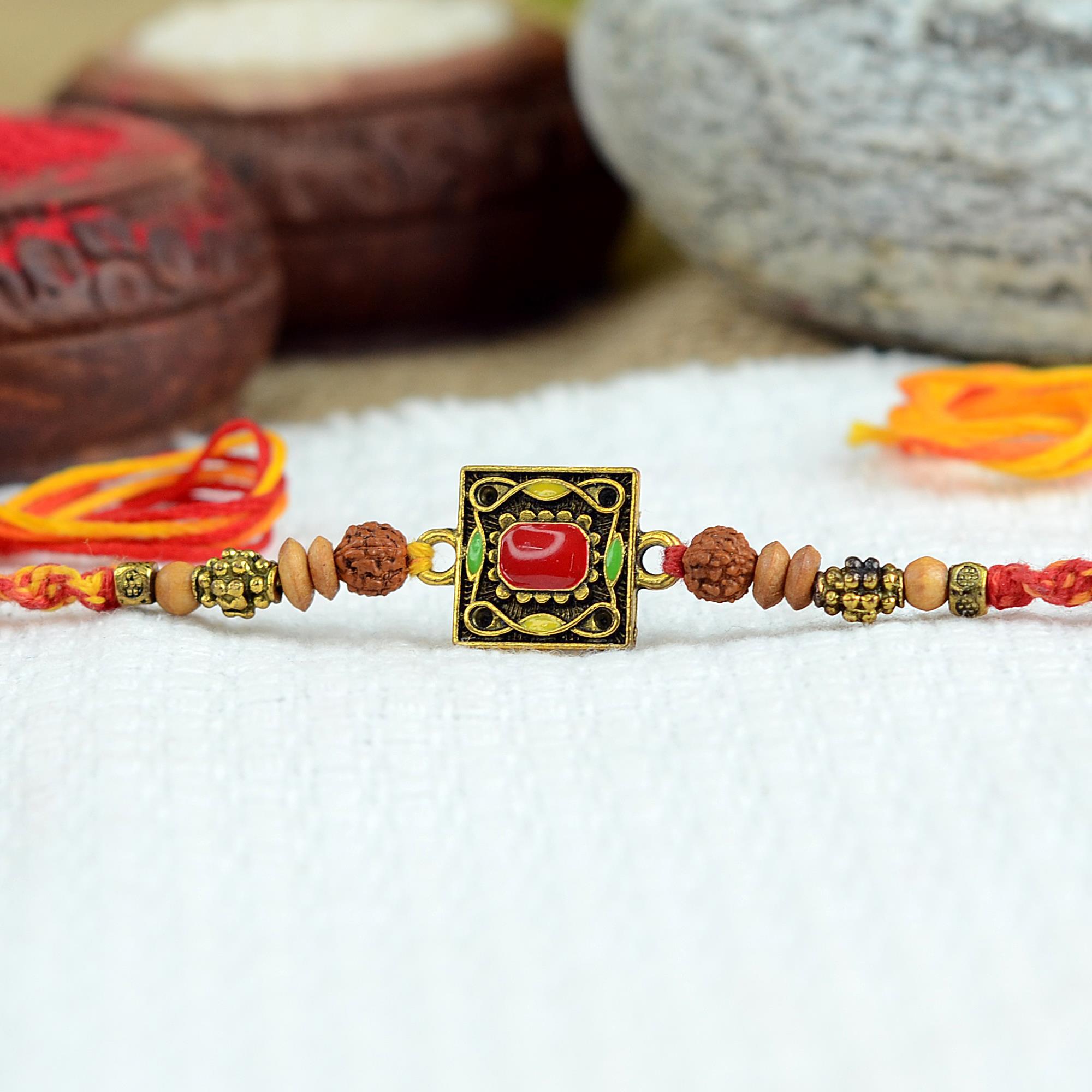 Pleasing Square Rakhi | Designer Rakhi