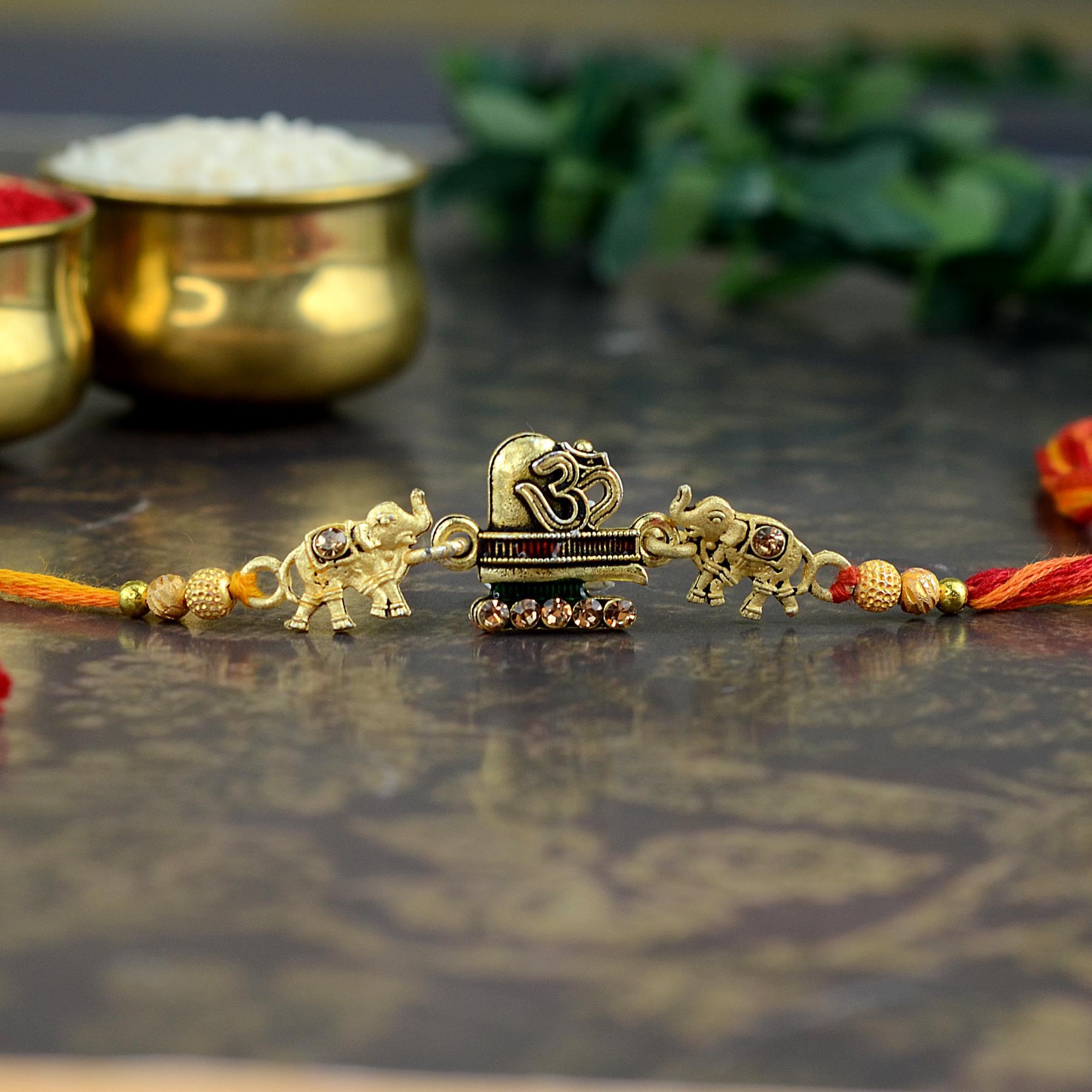 Shivling Om Rakhi | Om Rakhi