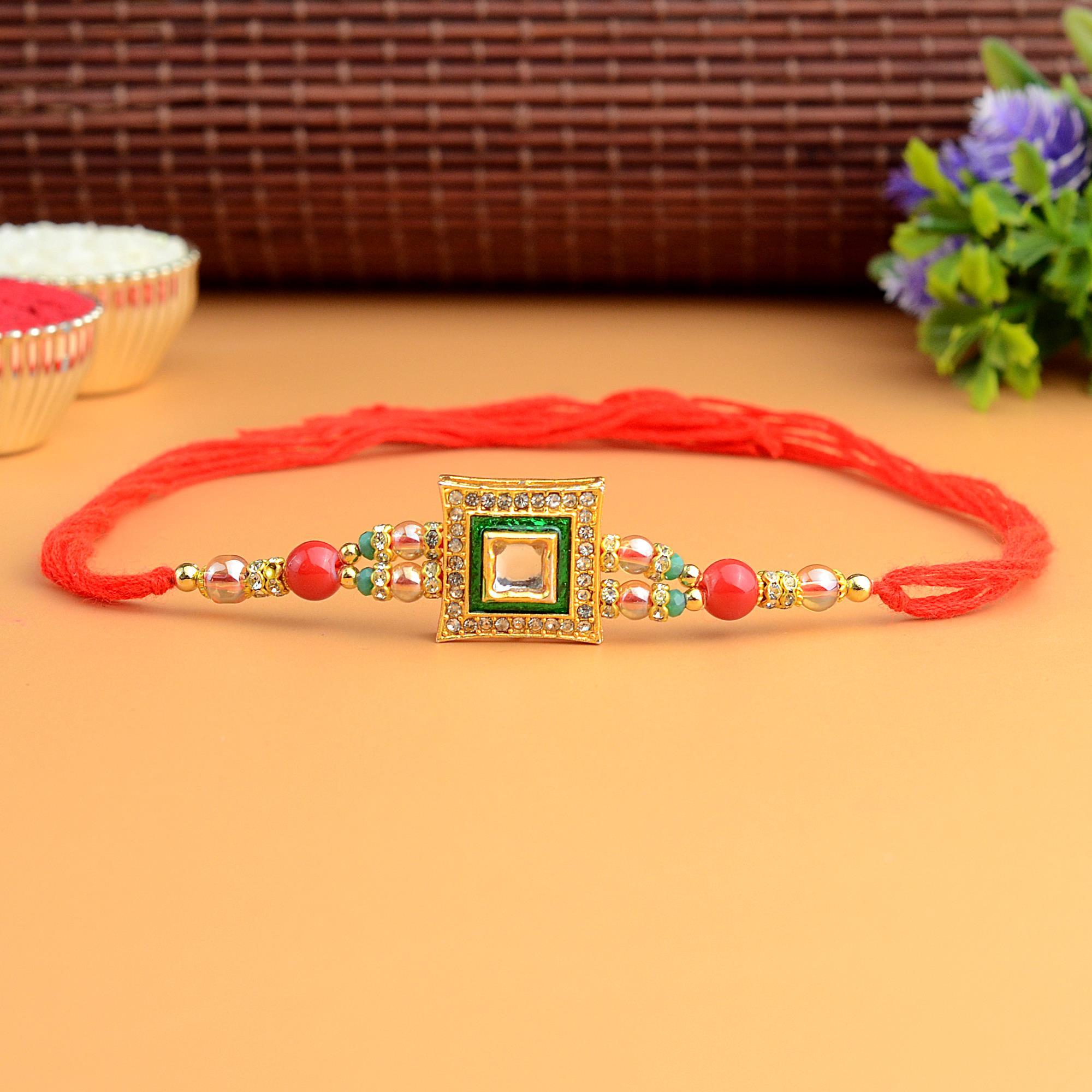 Gorgeous Square Rakhi | Designer Rakhi
