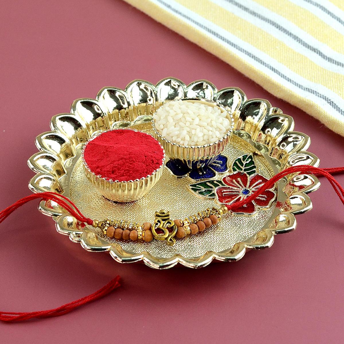Delightful Rakhi Thali Combo, | Puja Thali