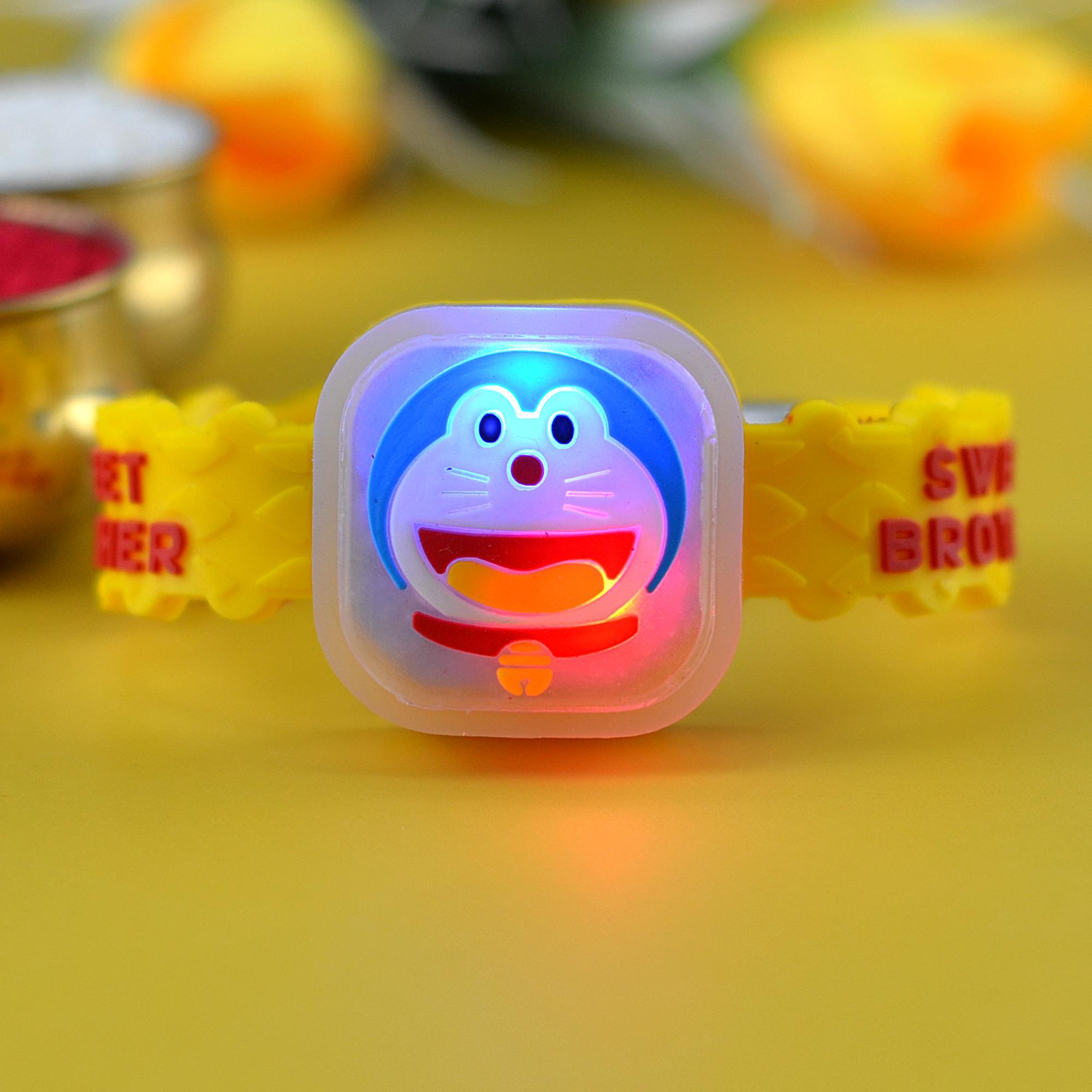 Doraemon LED Kids Rakhi L823 | Cartoon Character