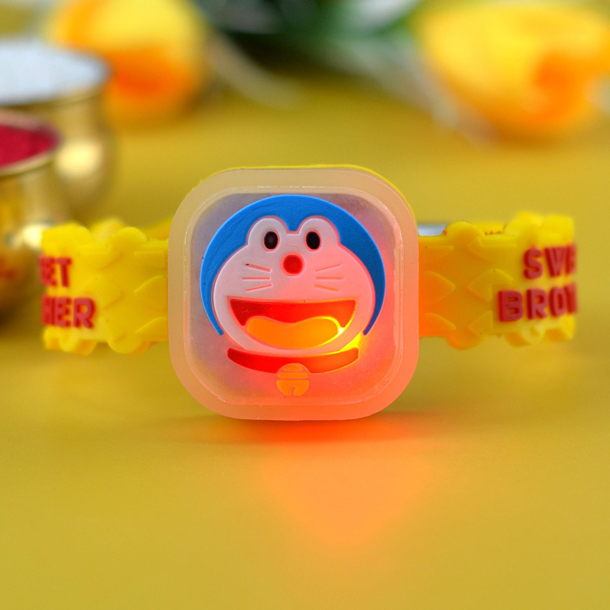Doraemon LED Kids Rakhi L823 | Cartoon Character