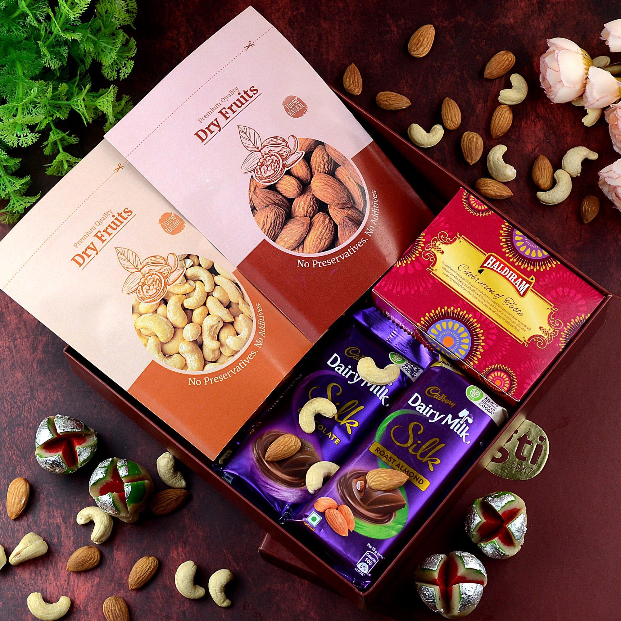 Sweets, Kaju & Dairy Milk Set | Assorted Hampers