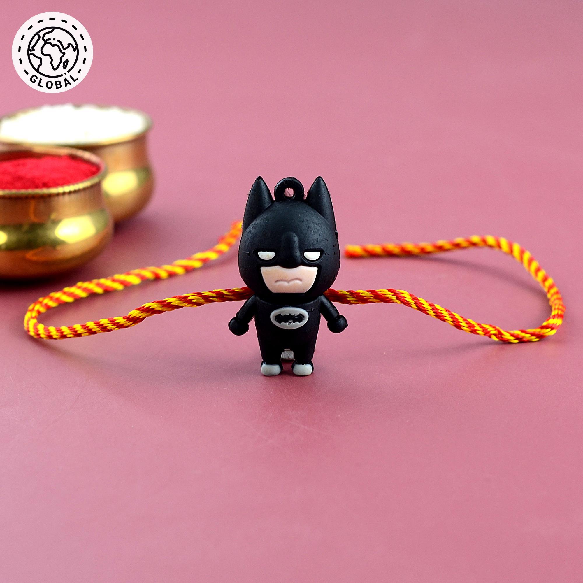 Cute 3D Batman Kids Rakhi Global | Superhero Rakhi