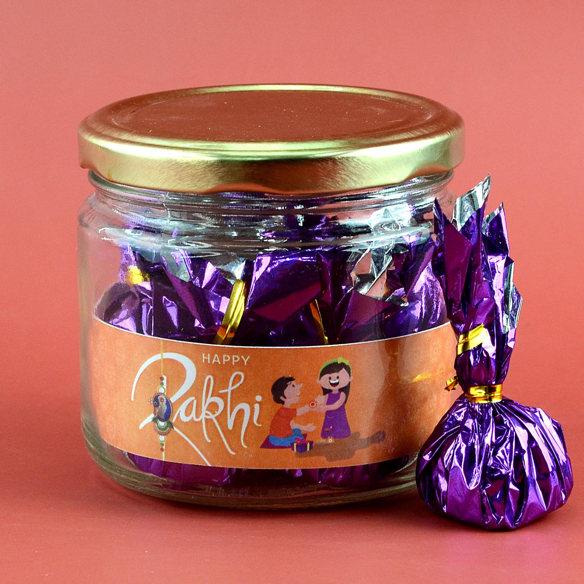 Strawberry Callets in a Jar | Rakhi & Chocolates