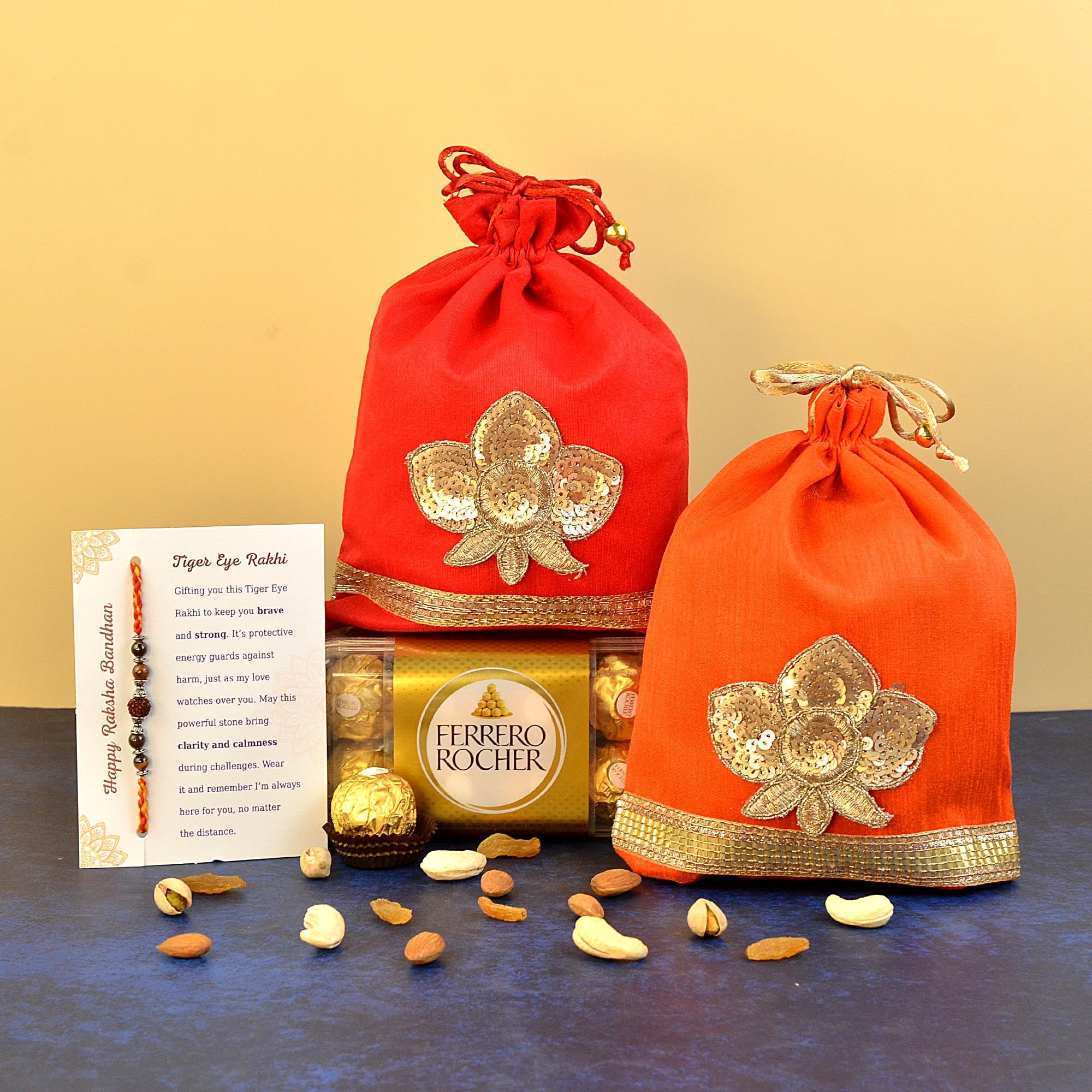 Dry Fruits & Ferrero Combo | Choco DryFruit Hampers